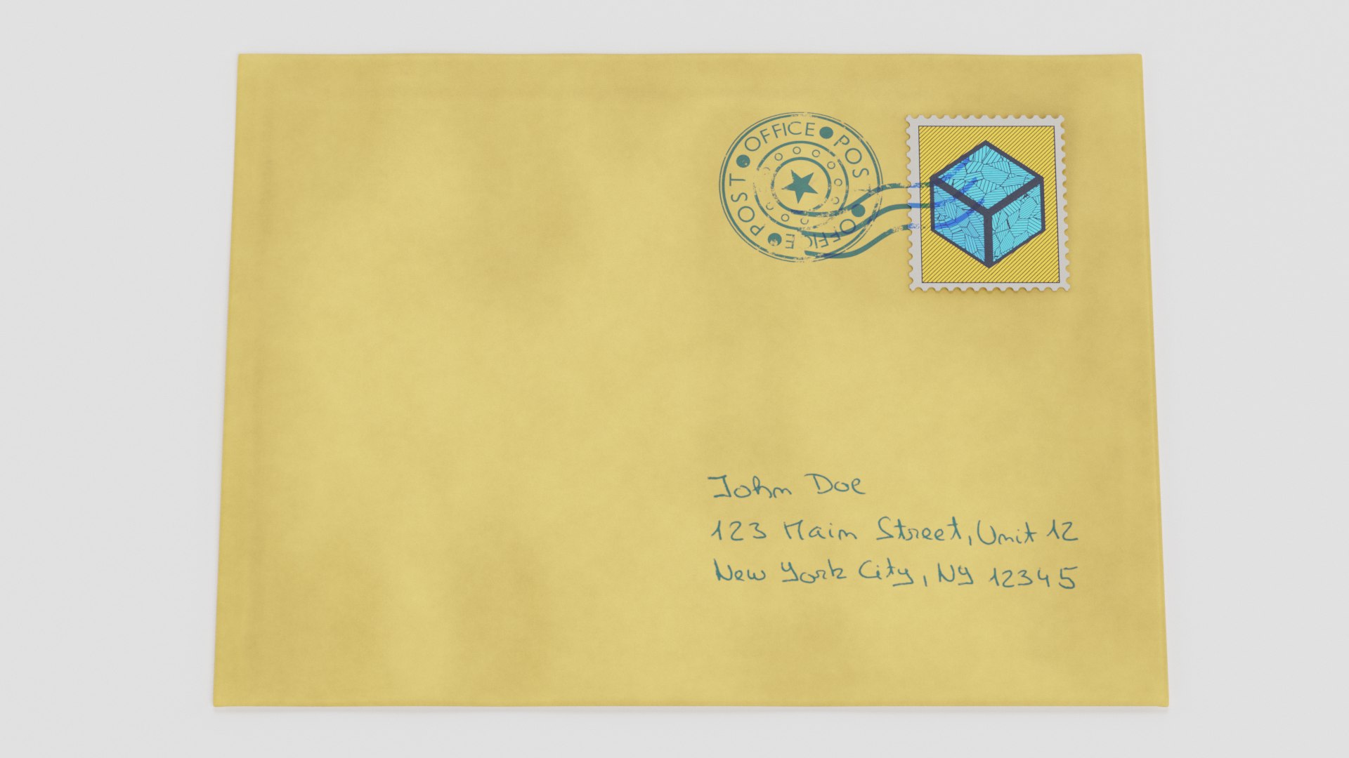 Envelope used model - TurboSquid 1692602