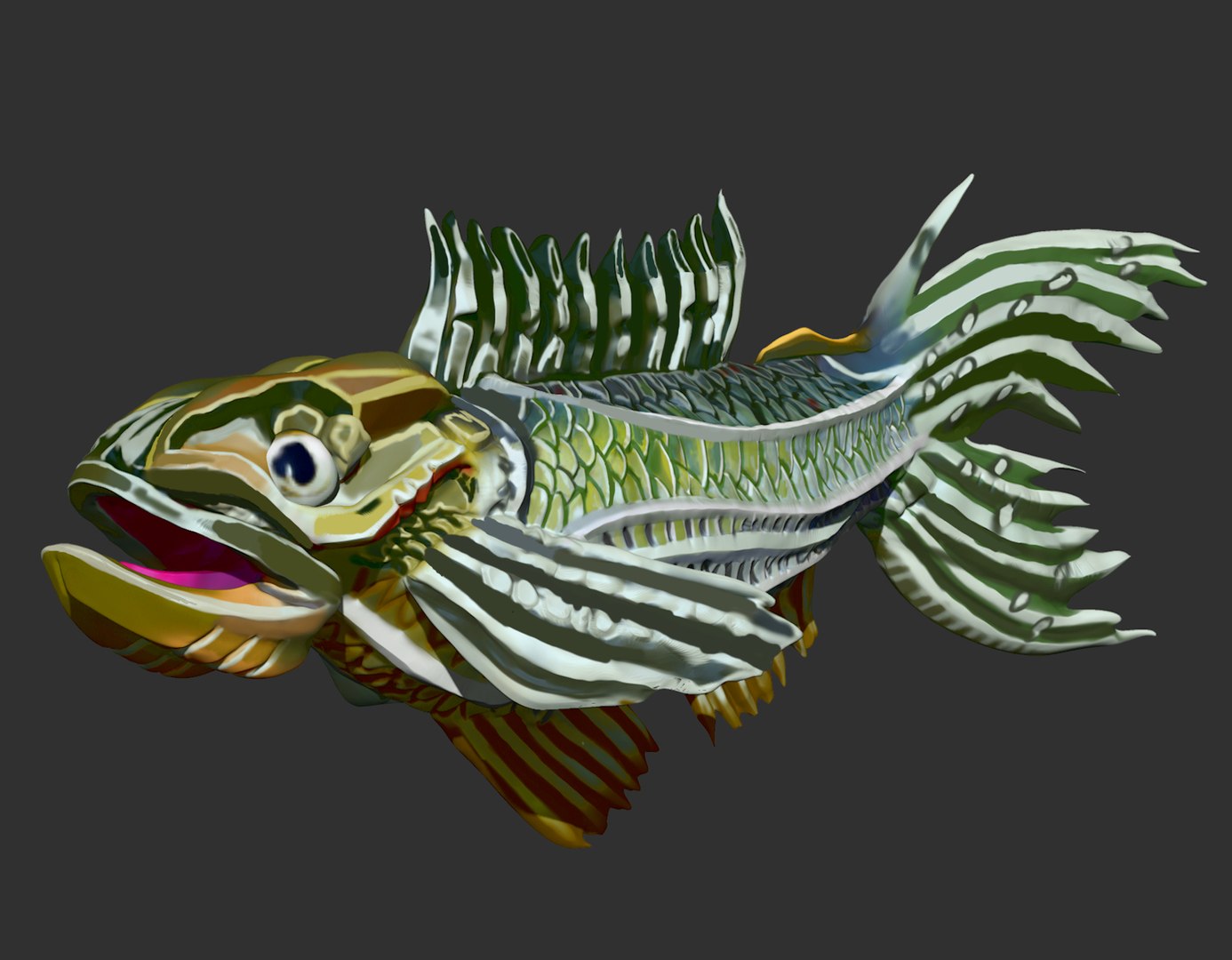 3D Model Fish Concept Design Sculpt - TurboSquid 1699417