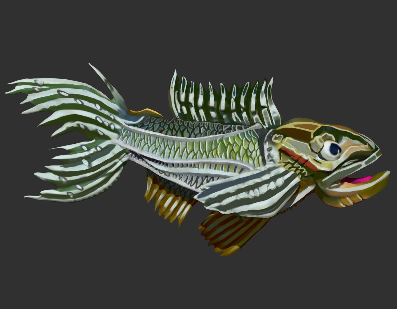 3D Model Fish Concept Design Sculpt - TurboSquid 1699417
