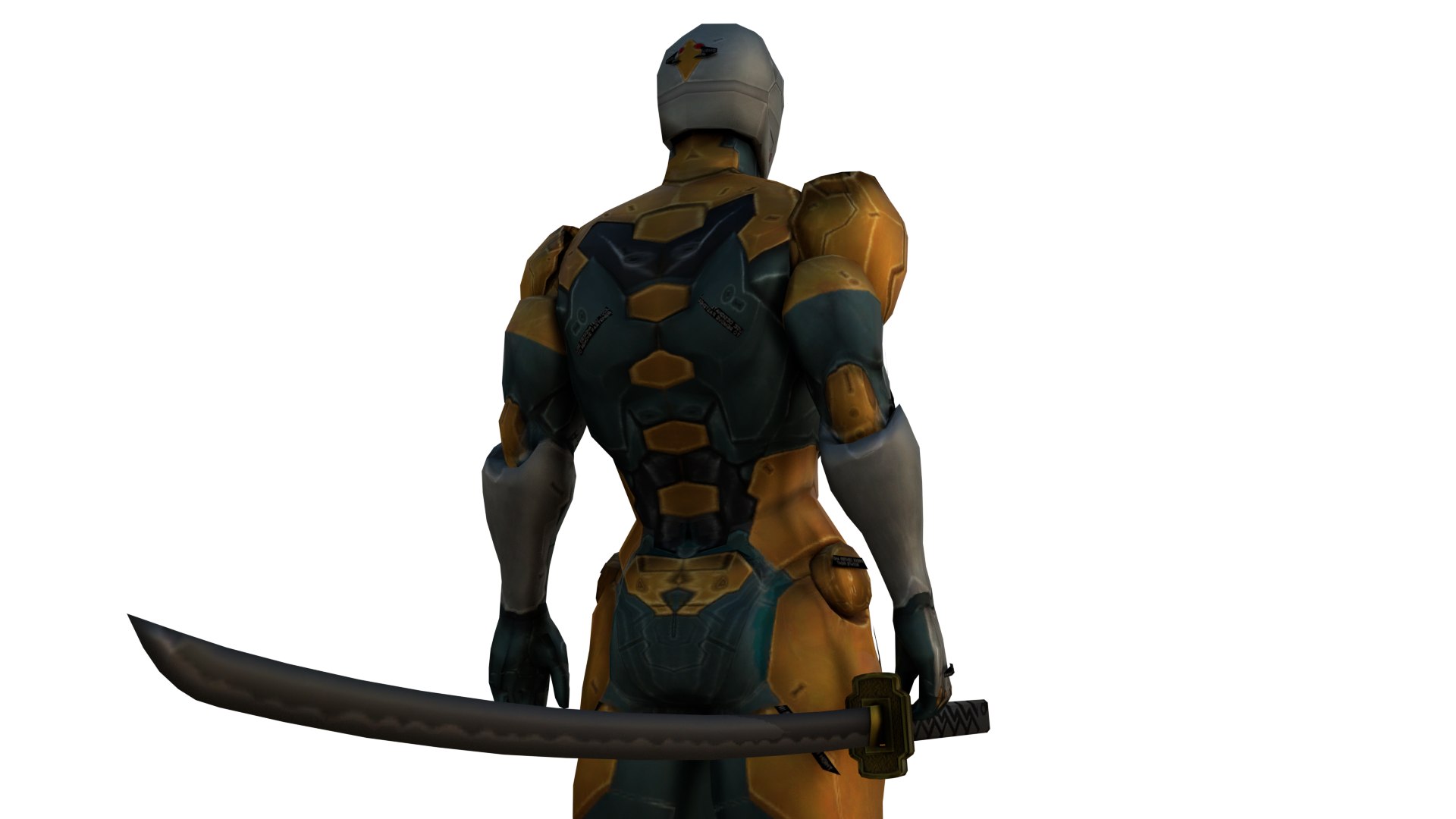 Gray Fox Ninja Warrior 3D Model Assassin Rigged Game Ready Model ...