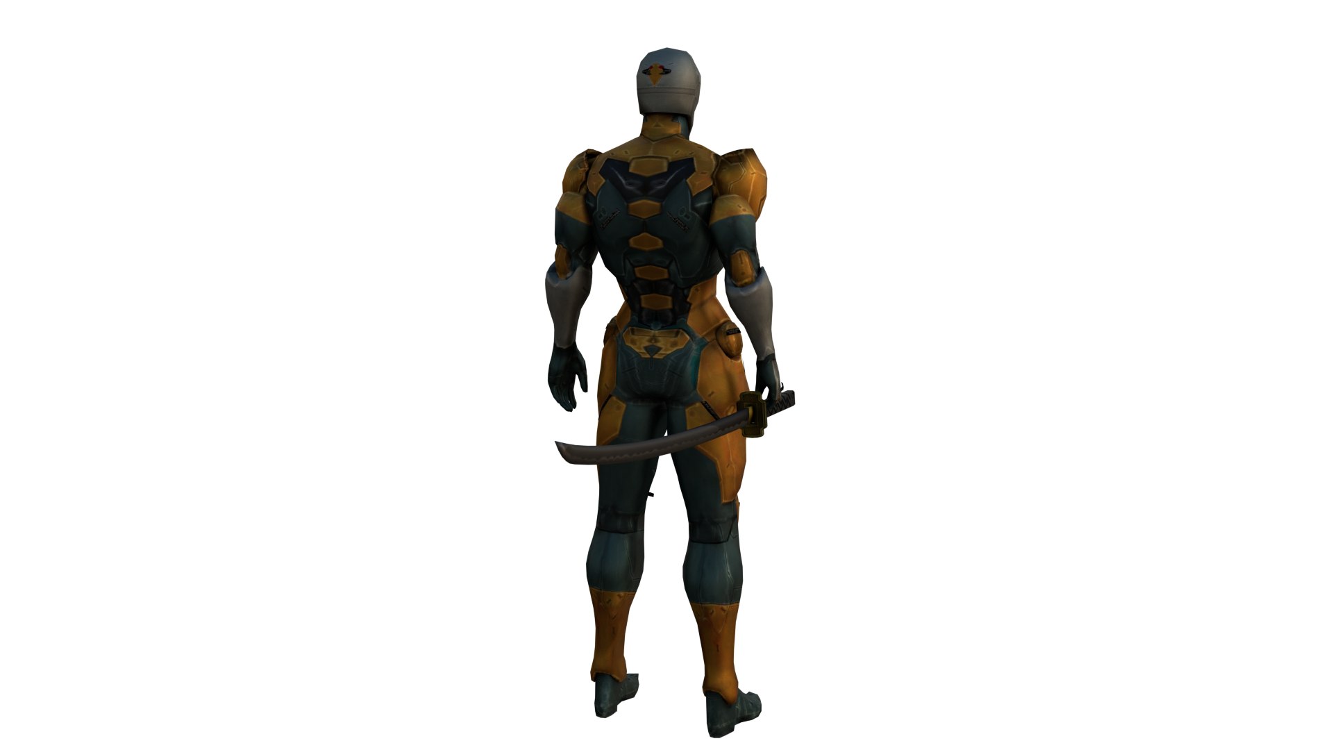 Gray Fox Ninja Warrior 3D Model Assassin Rigged Game Ready Model ...