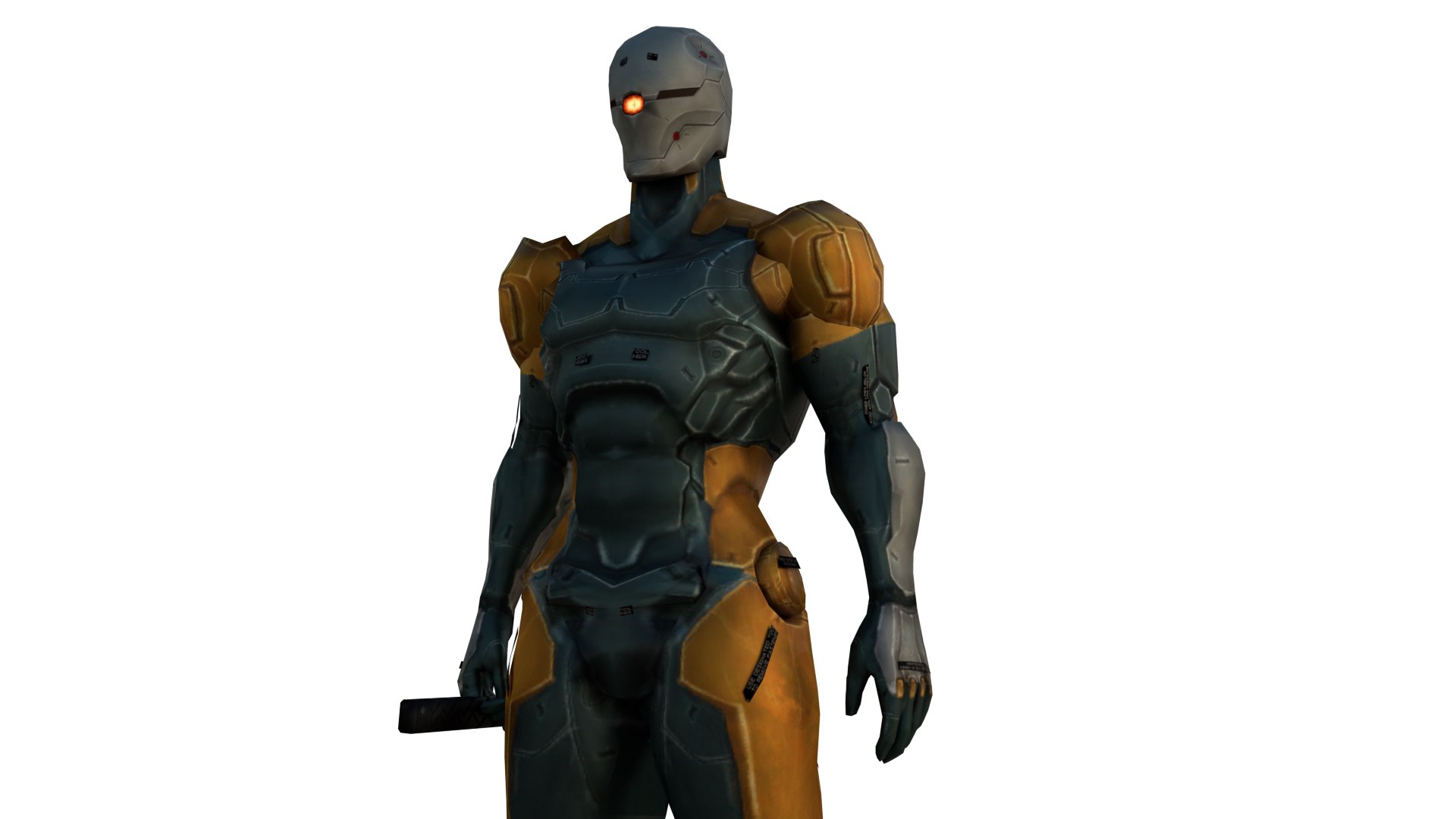 Gray Fox Ninja Warrior 3D Model Assassin Rigged Game Ready Model ...