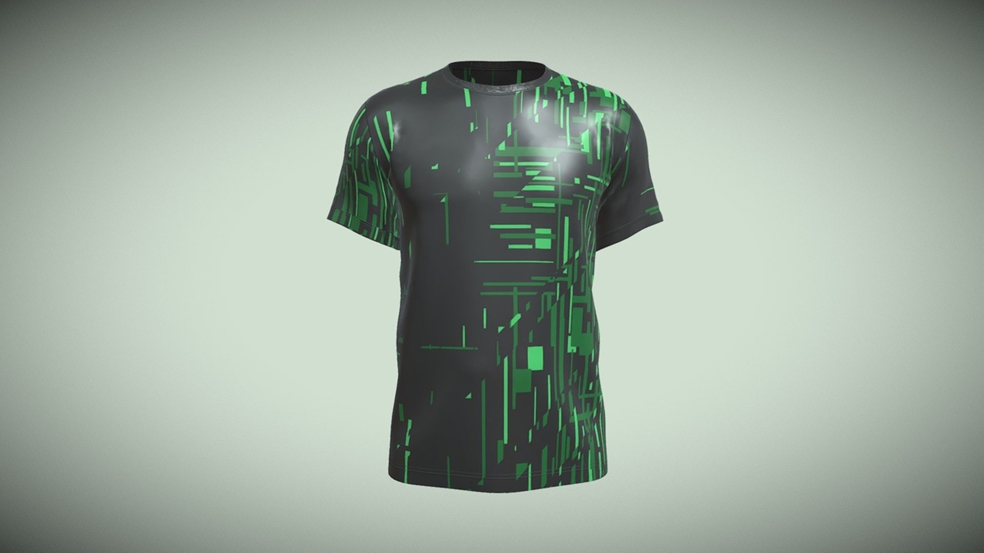 Soccer Black And Green Football Jersey Player-11 In Low Poly 3D Model ...