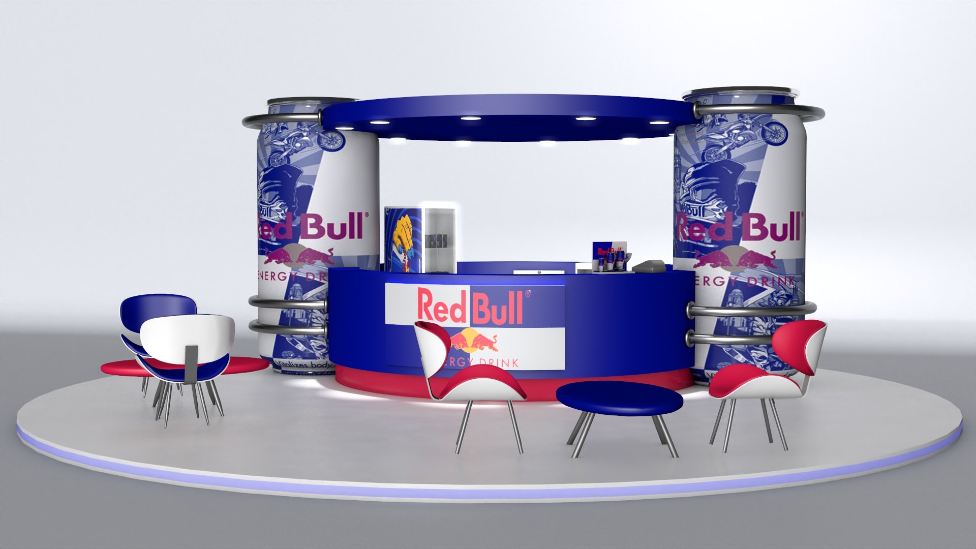 STAND RED BULL 3D Model - TurboSquid 2243470