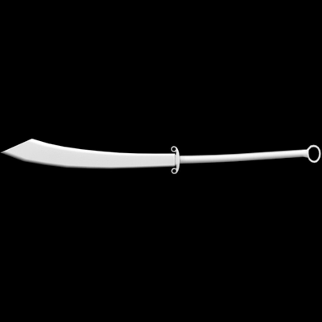 blade chinese long 3d model