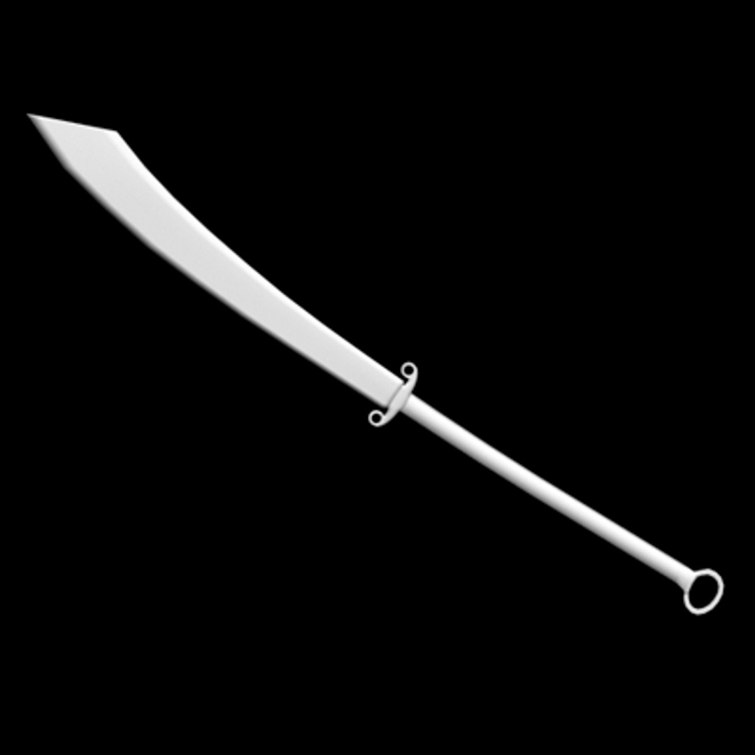 blade chinese long 3d model