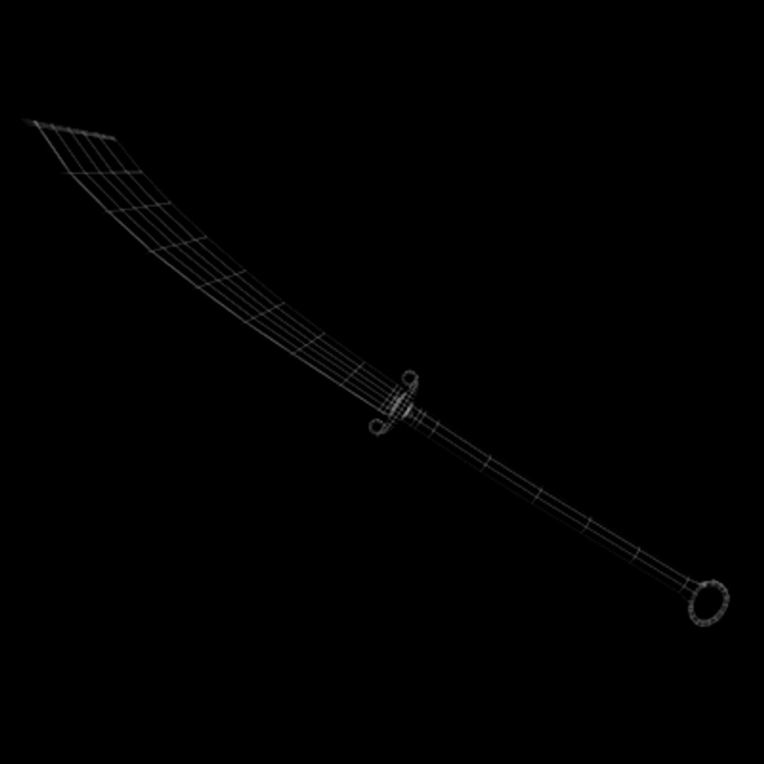 blade chinese long 3d model