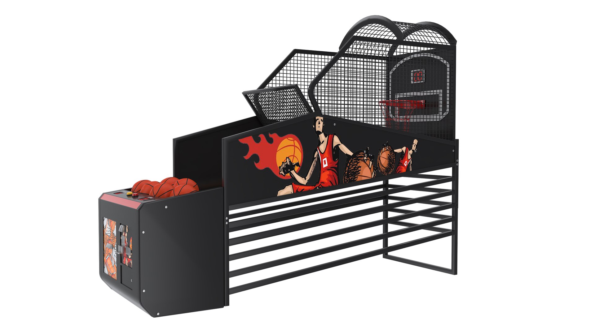 3D Arcade Basketball Machine - TurboSquid 2229153