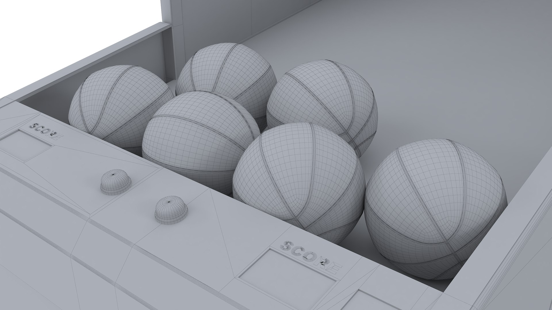3D Arcade Basketball Machine - TurboSquid 2229153