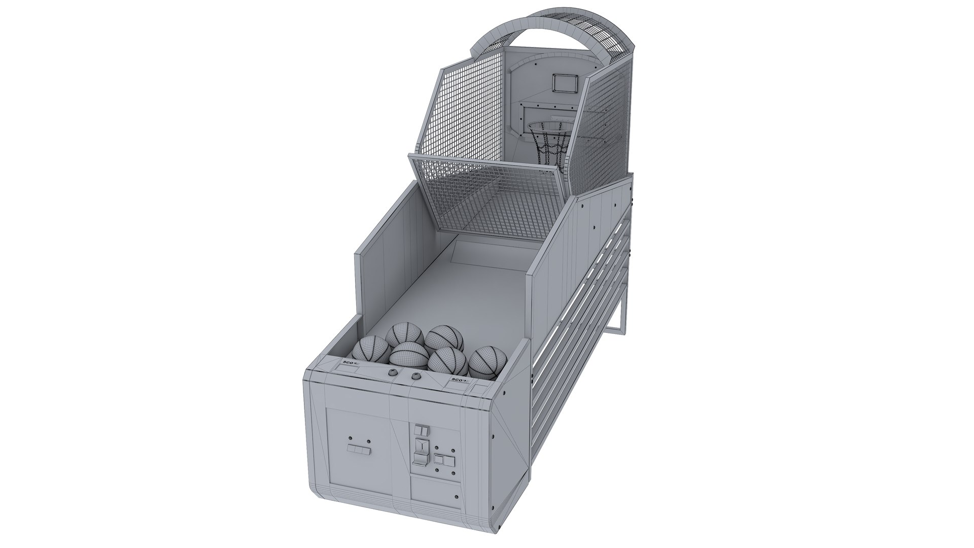 3D Arcade Basketball Machine - TurboSquid 2229153