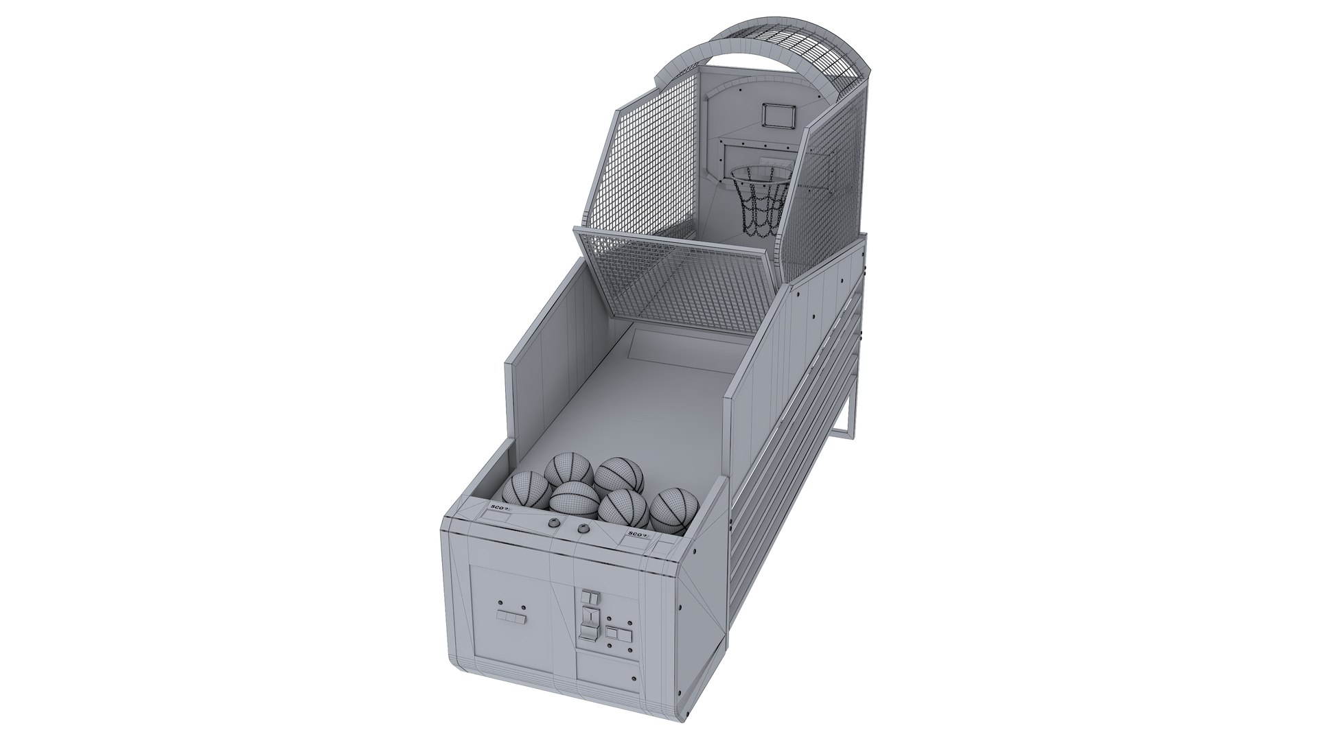 3D Arcade Basketball Machine - TurboSquid 2229153