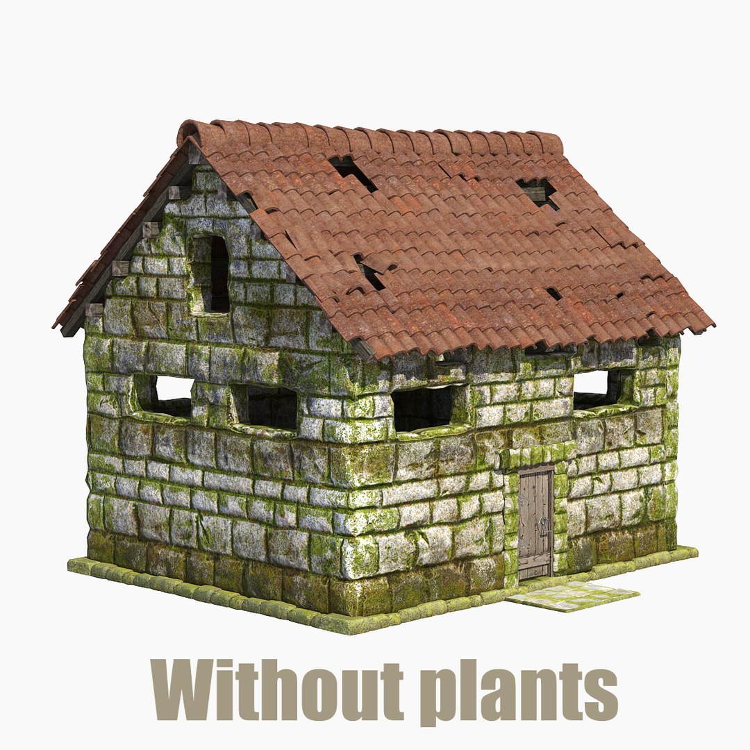 Hi-poly Fantasy Stone Building 3d Model