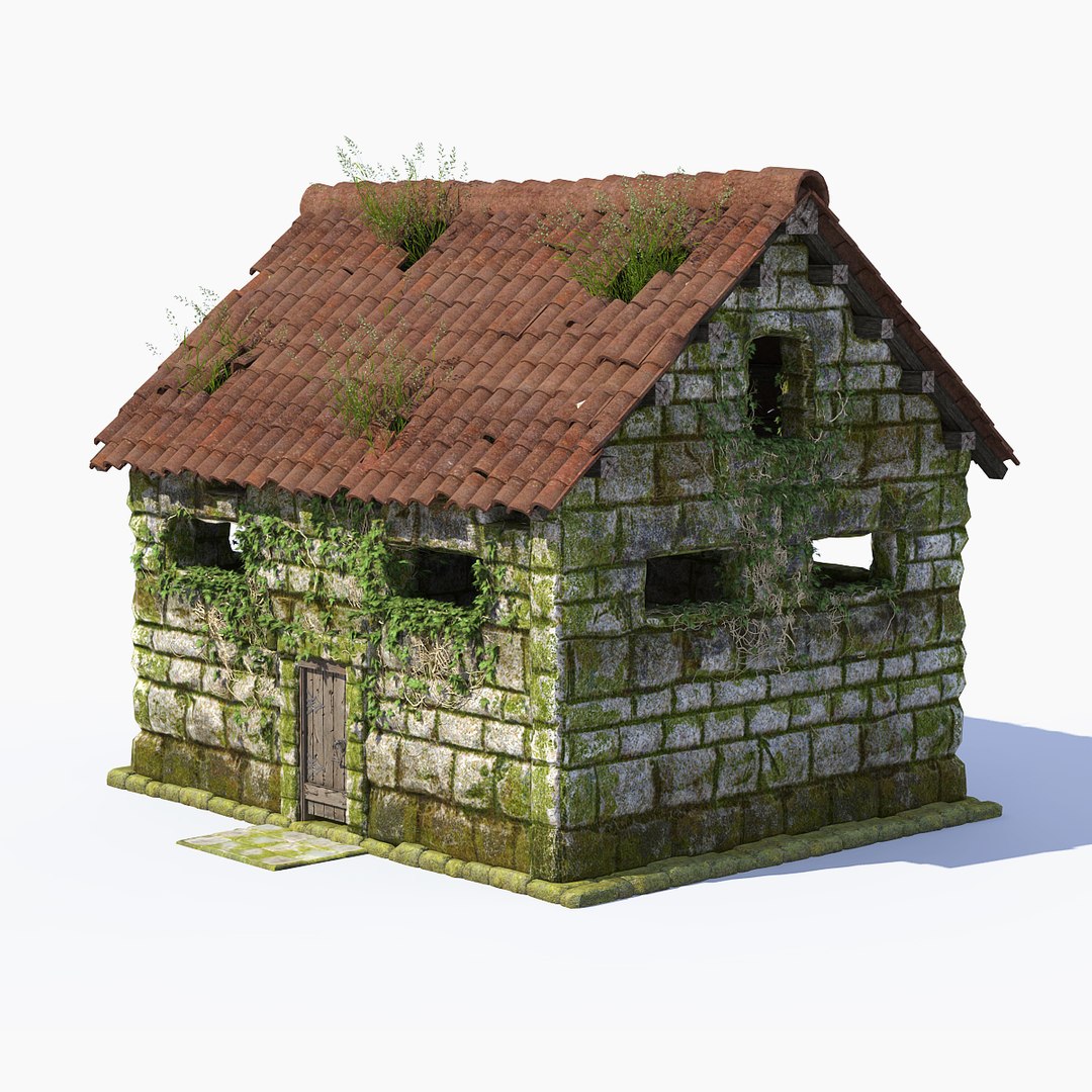 Hi-poly Fantasy Stone Building 3d Model