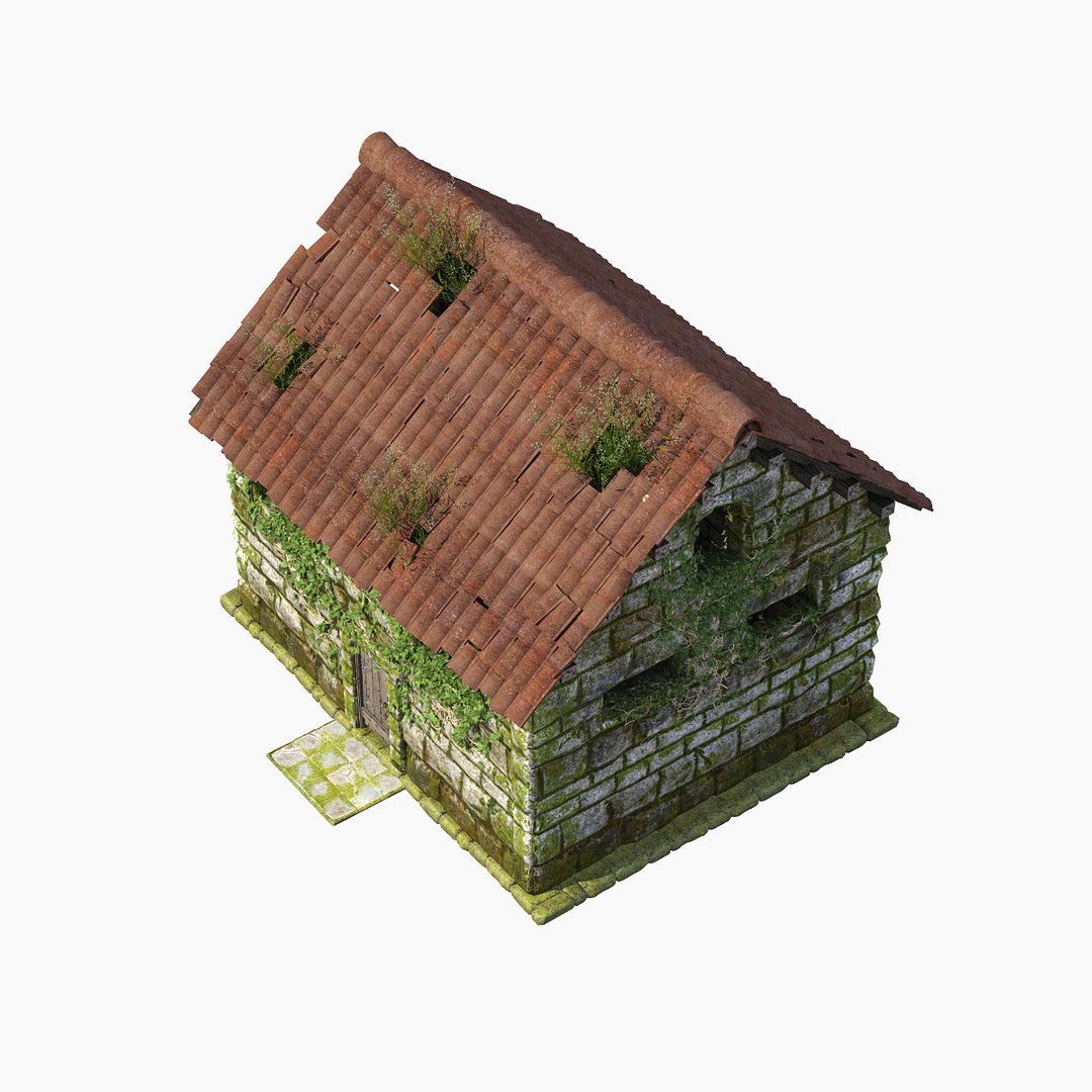 Hi-poly Fantasy Stone Building 3d Model