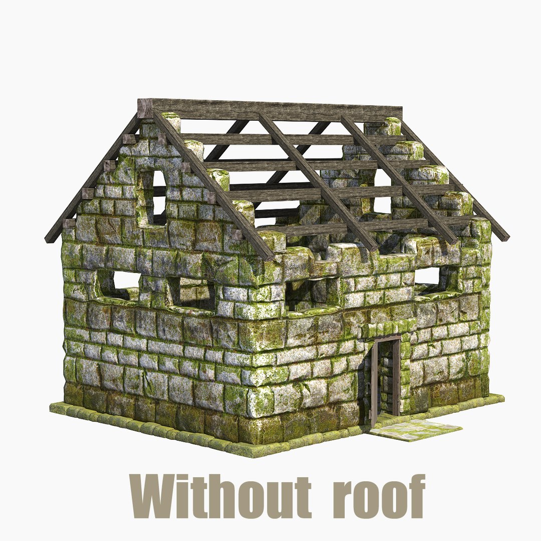 Hi-poly Fantasy Stone Building 3d Model