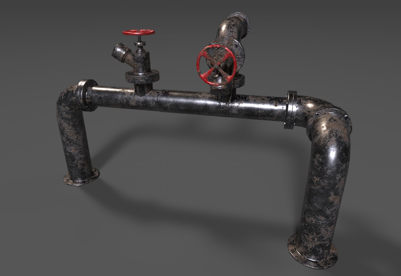 3D Piping Dirty Model - TurboSquid 1351622