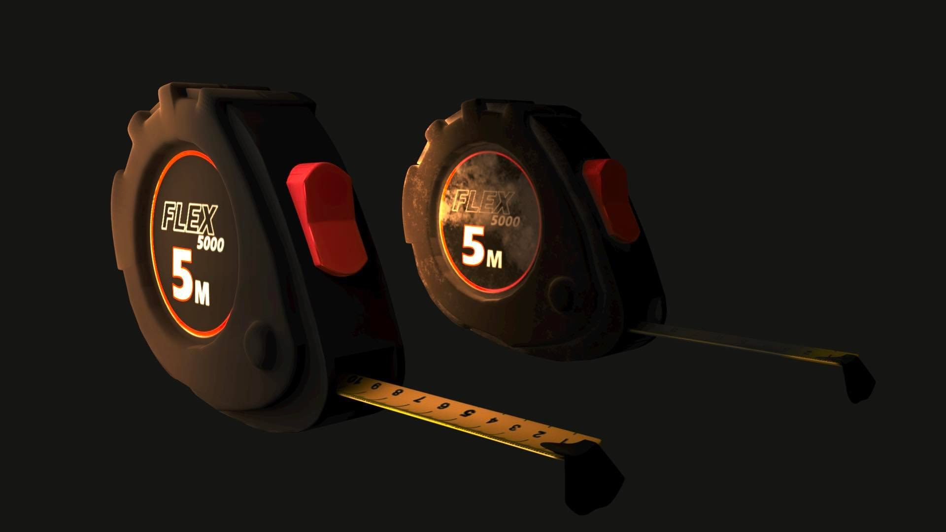 3D FLEXOMETER MEASURE TAPE Model - TurboSquid 1993440