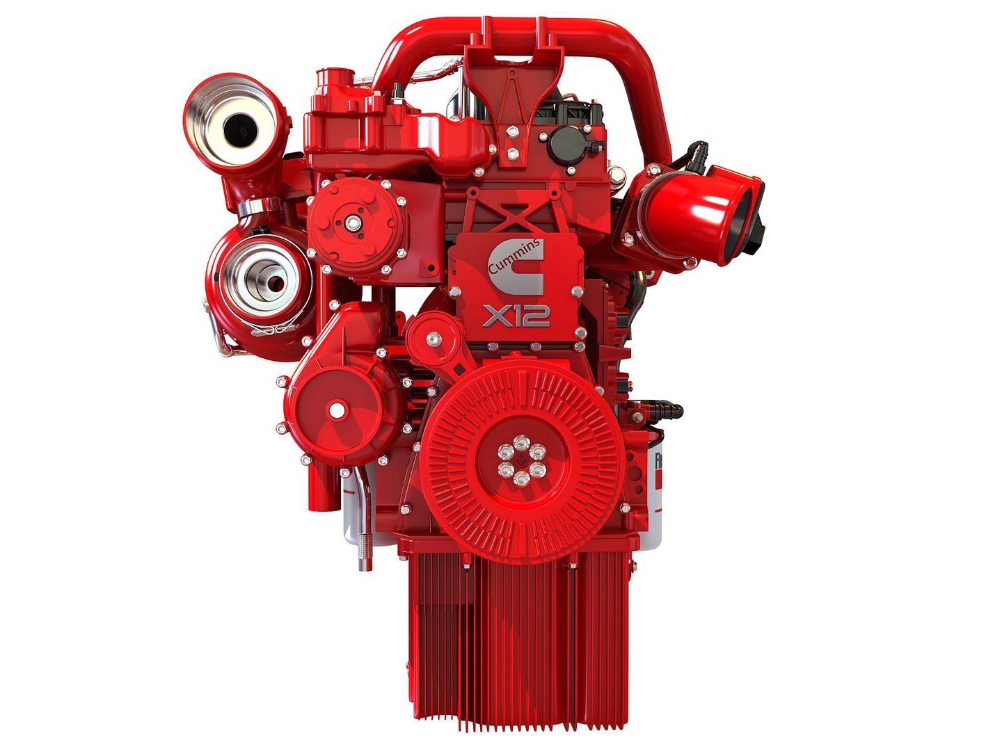 3D Model Cummins X12 Truck Engine - TurboSquid 1393710