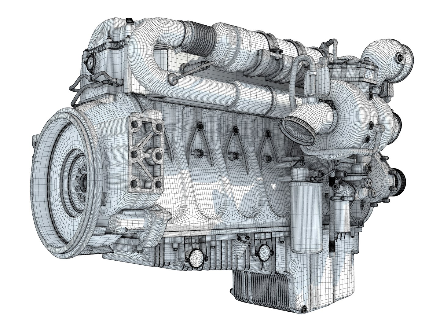 3D Model Cummins X12 Truck Engine - TurboSquid 1393710