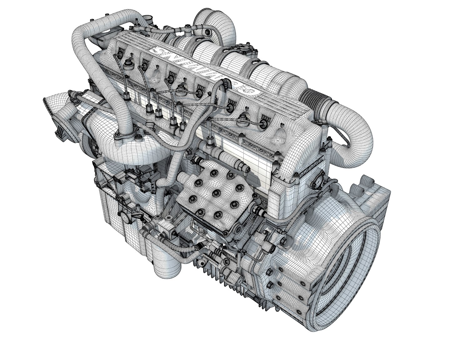 3D model cummins x12 truck engine - TurboSquid 1393710