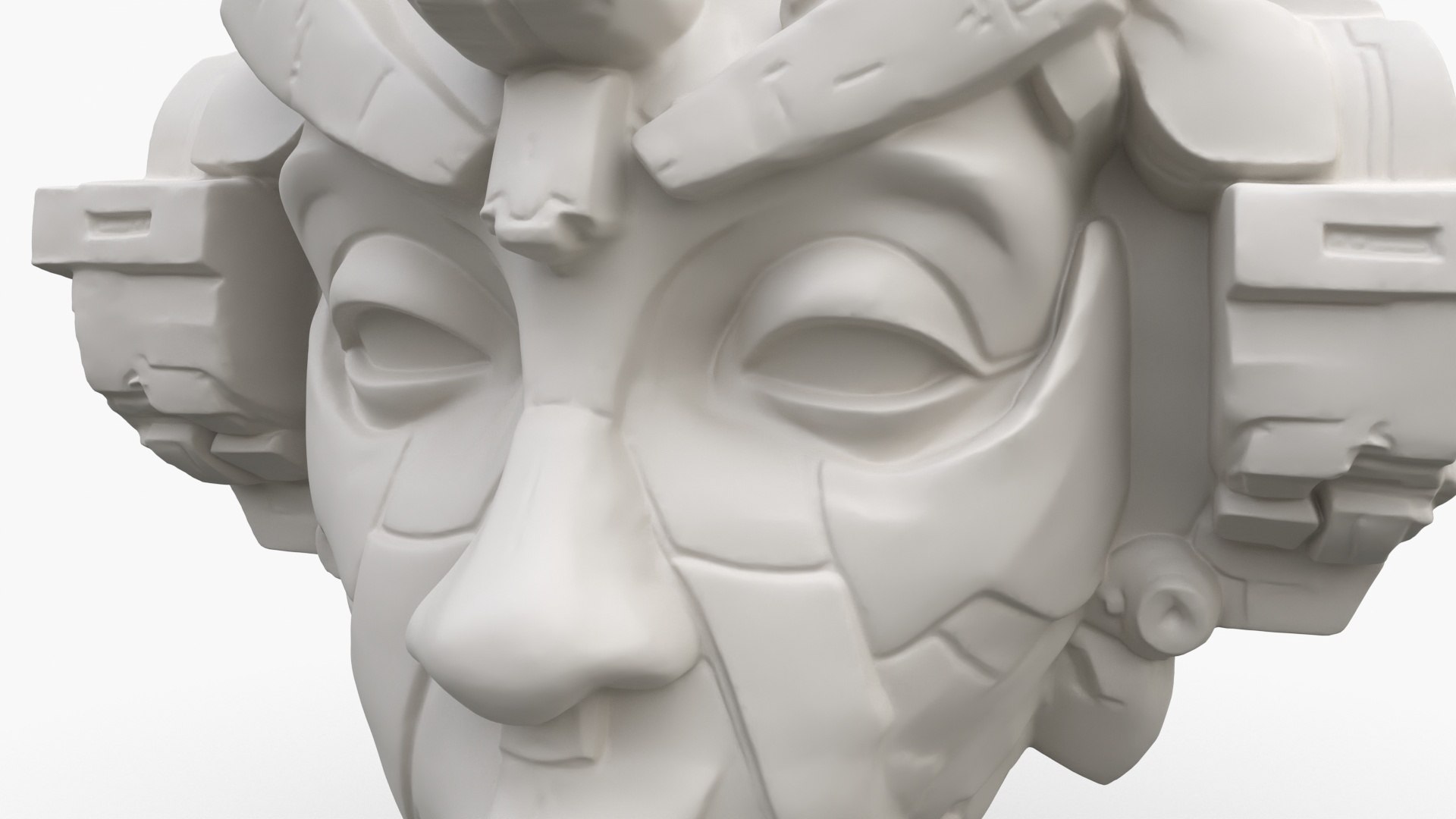 3D Aztec Mask 9 Model - TurboSquid 2202594