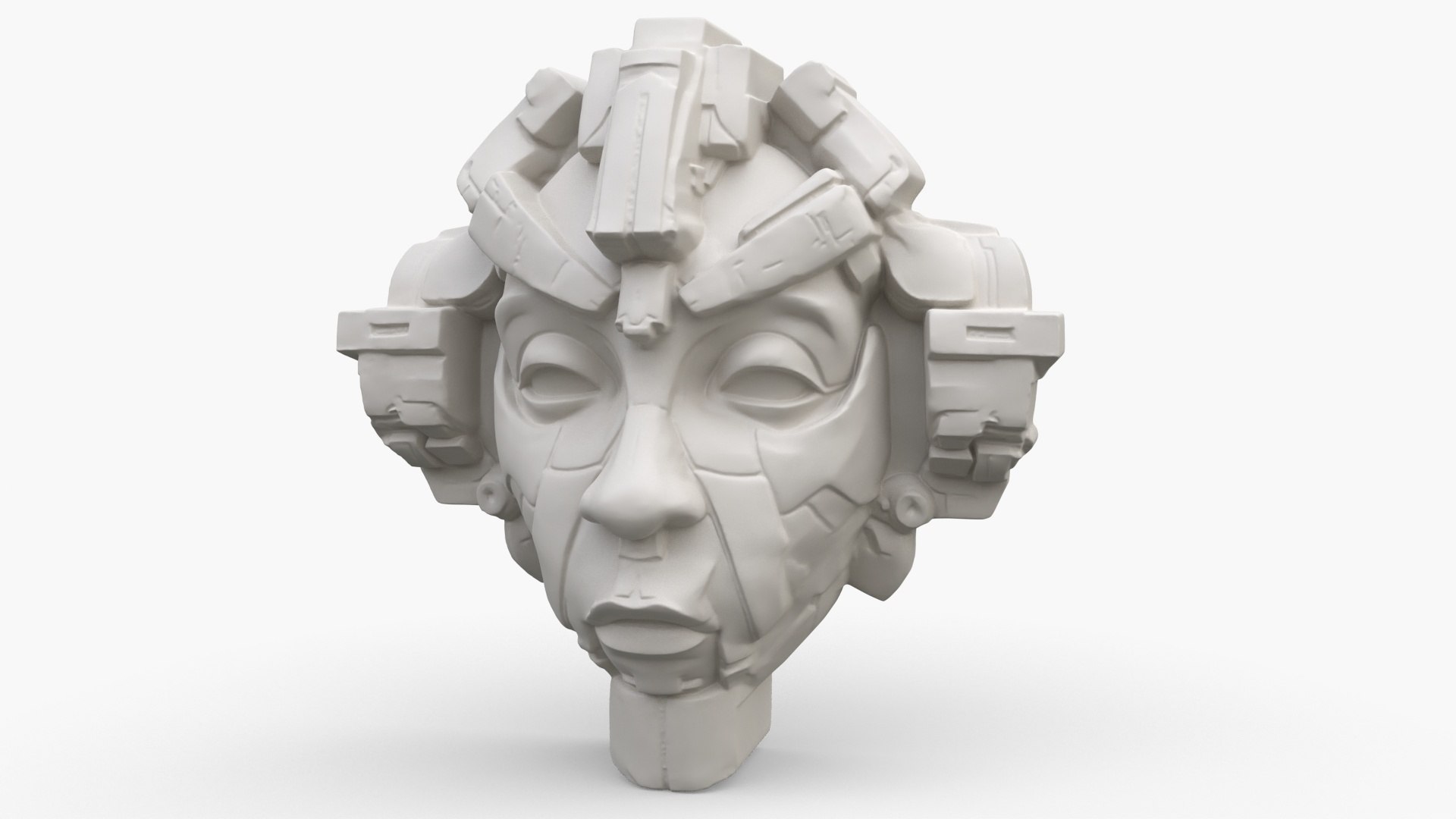 3D Aztec Mask 9 Model - TurboSquid 2202594