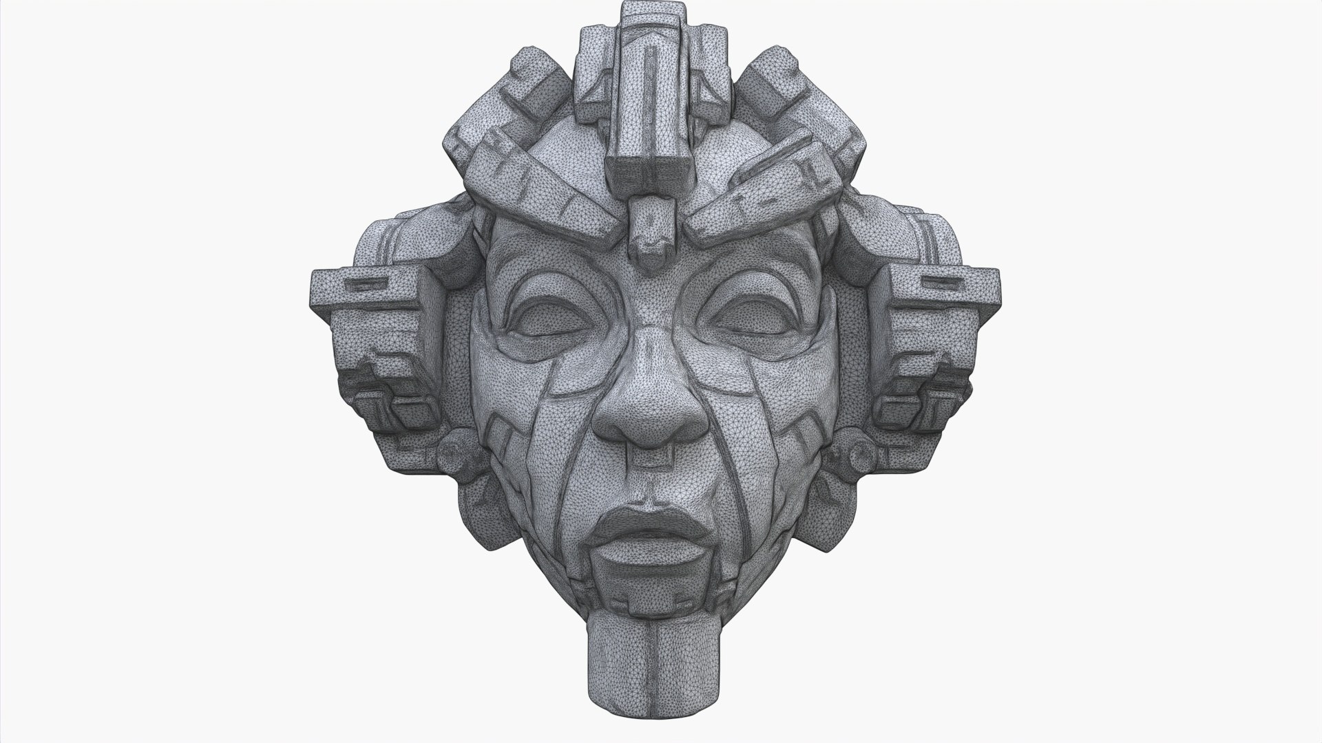 3D Aztec Mask 9 Model - TurboSquid 2202594