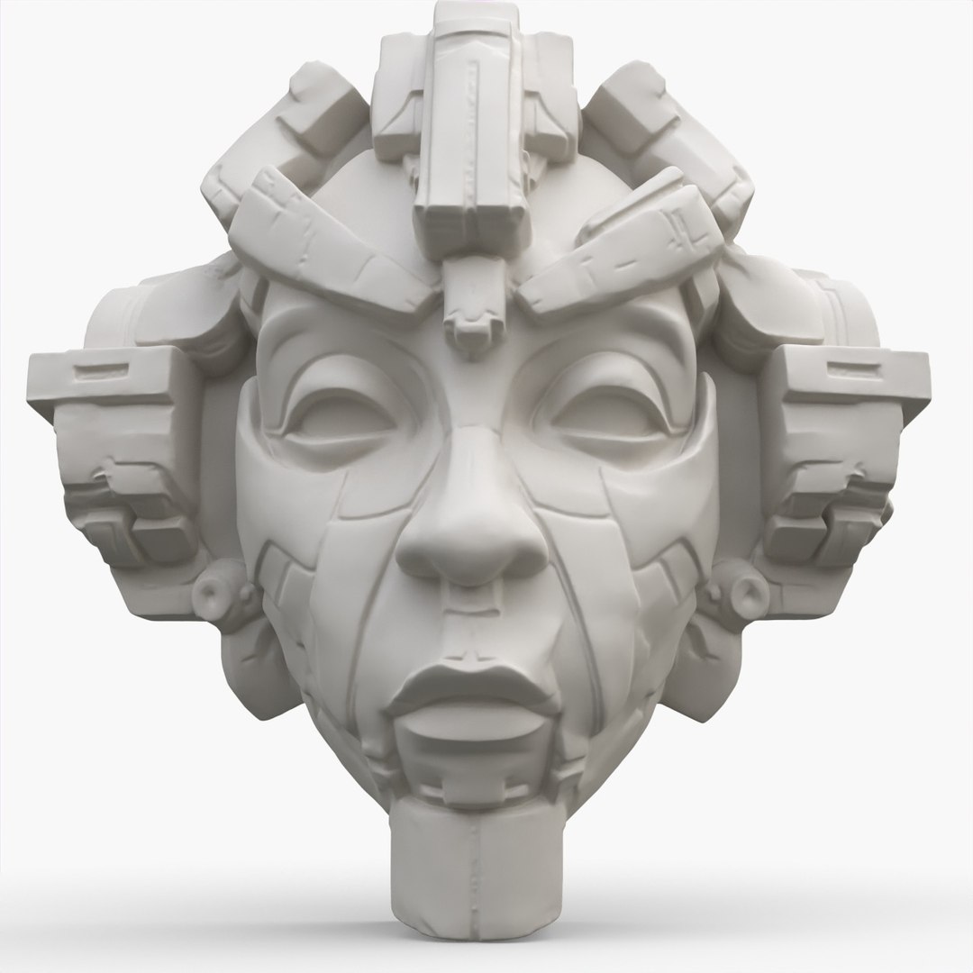 3D Aztec Mask 9 Model - TurboSquid 2202594