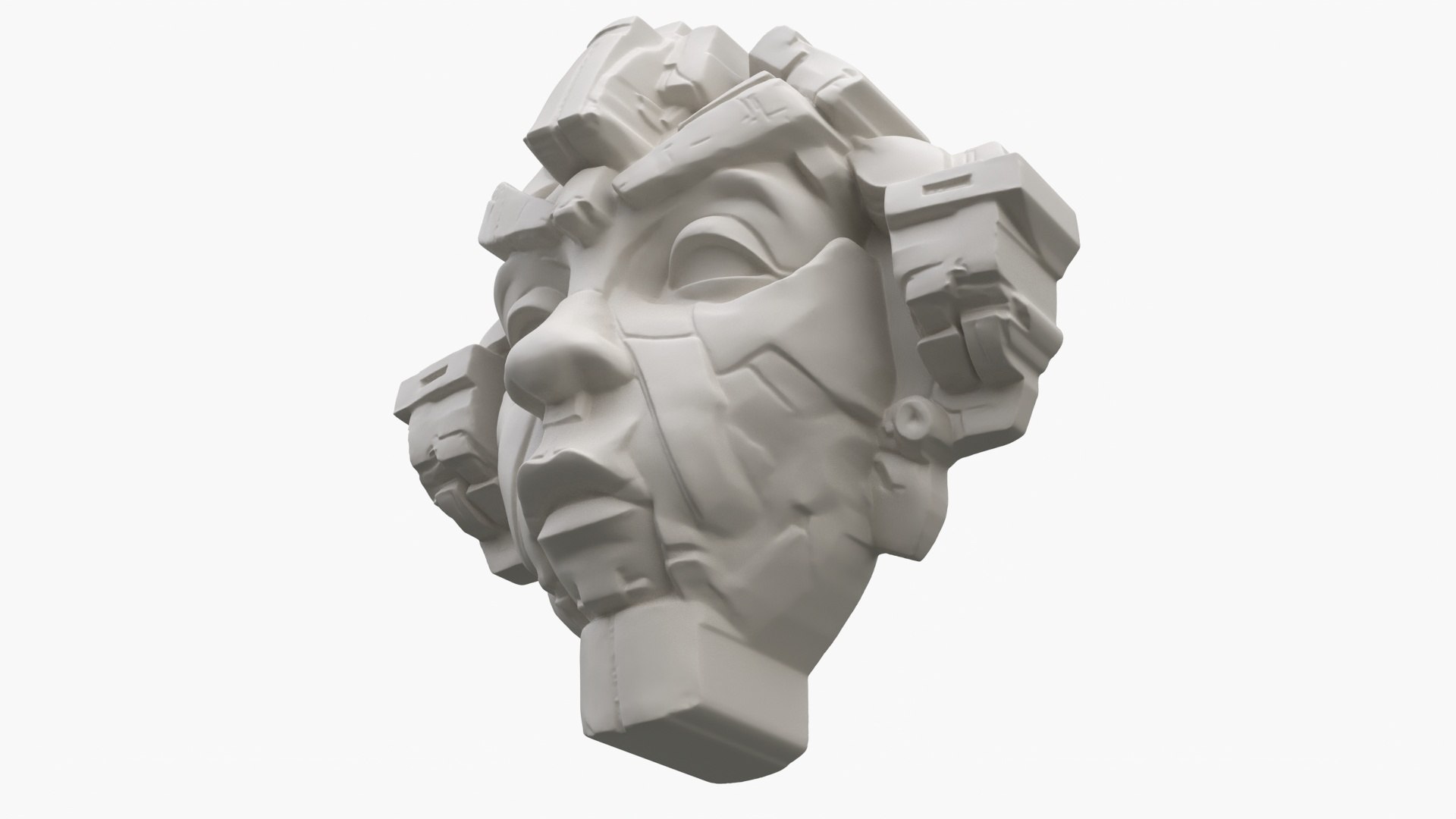 3D Aztec Mask 9 Model - TurboSquid 2202594