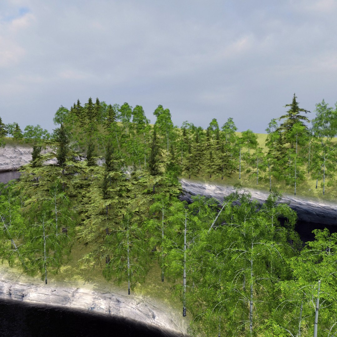 Canyon River V2 3d Model
