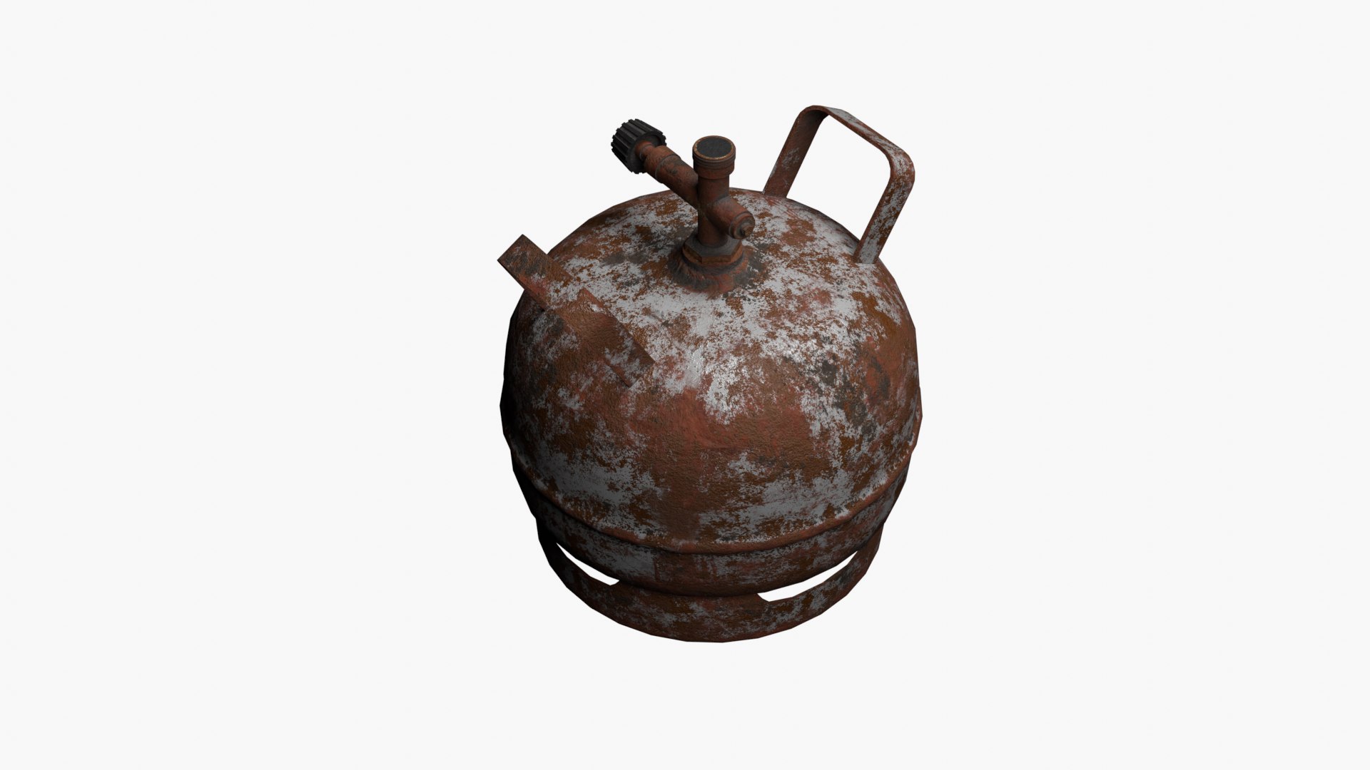 White Gas Tank 2kg New-Rusty Model - TurboSquid 2168188