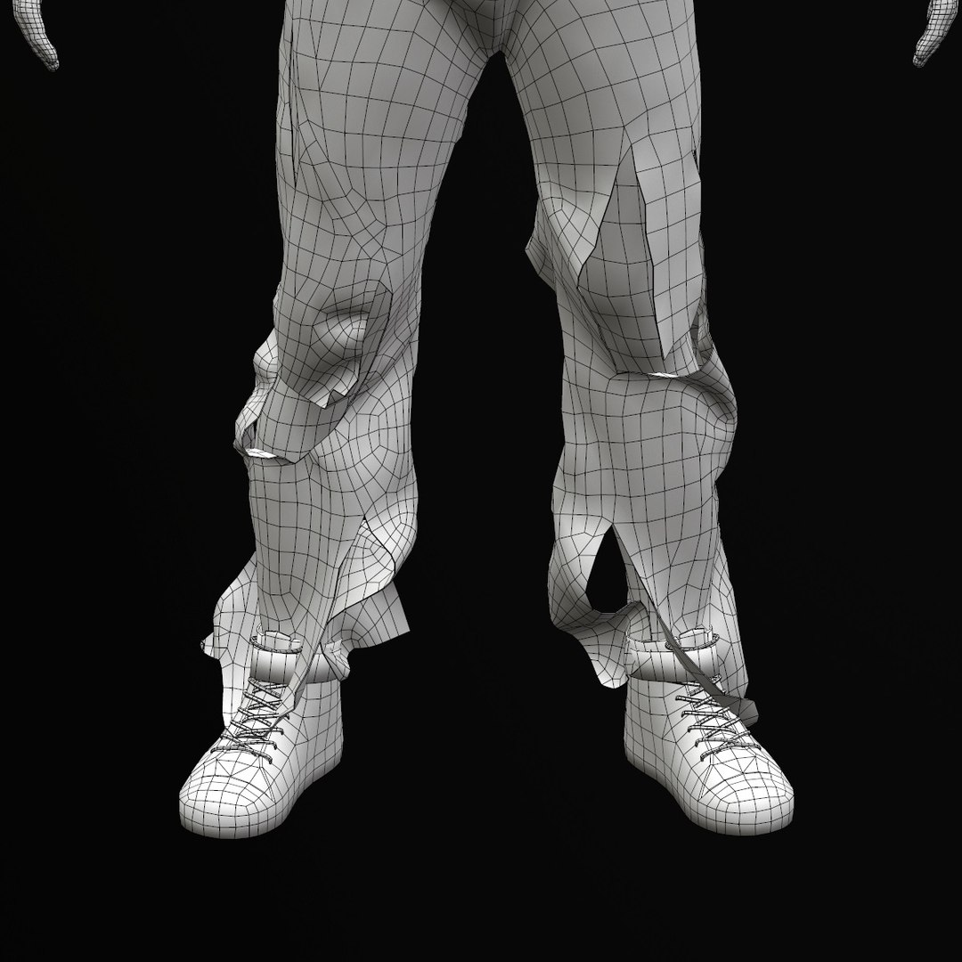 Burned Zombie 3d Model