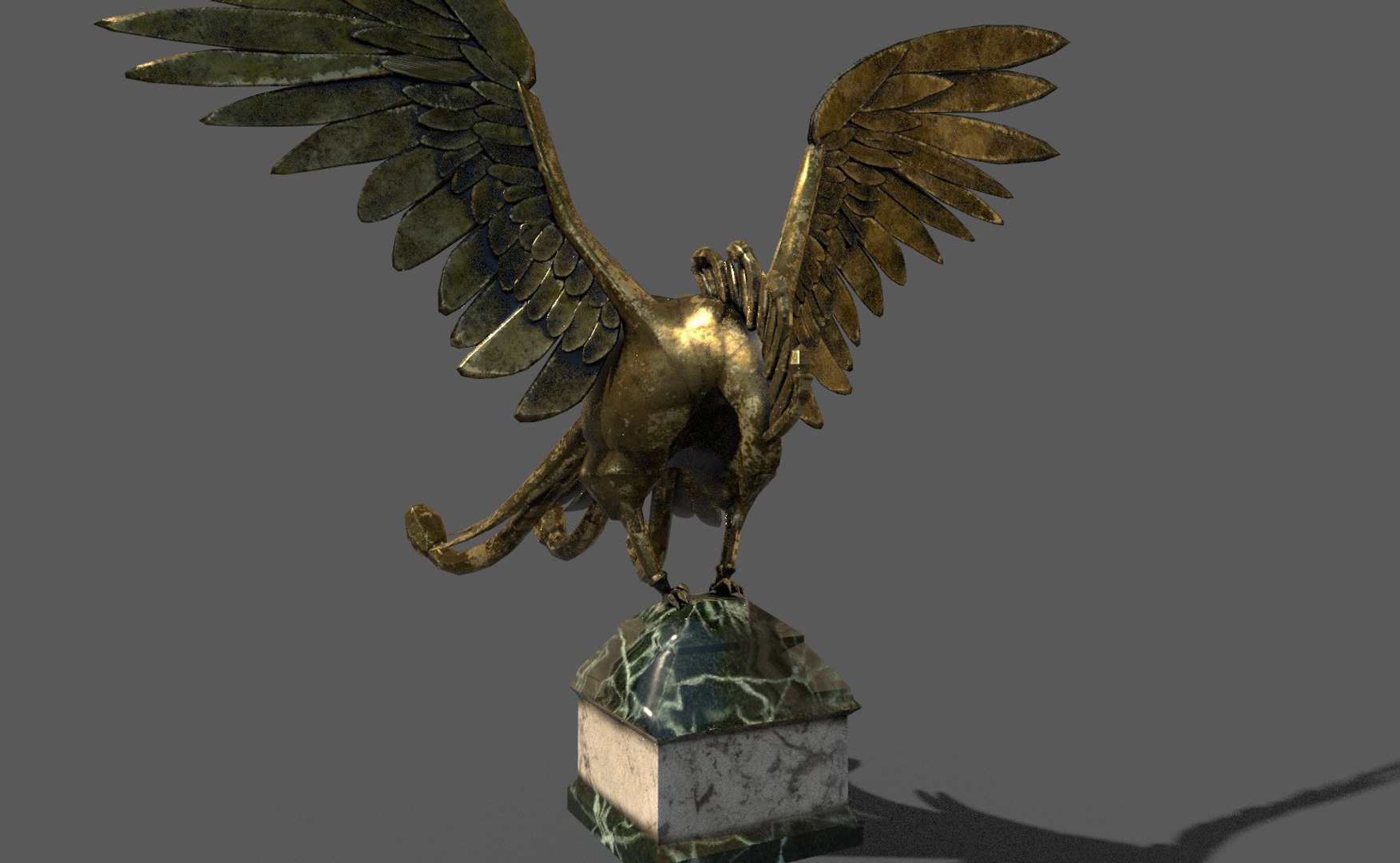 Phoenix Statue 3D Model - TurboSquid 1374372