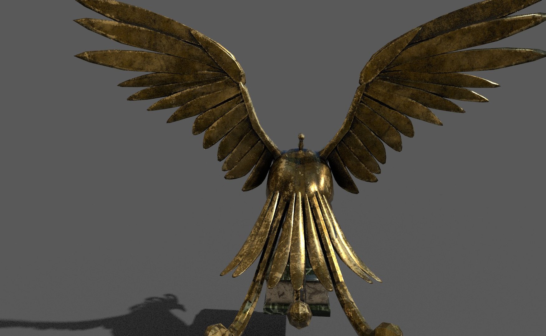 Phoenix Statue 3D Model - TurboSquid 1374372