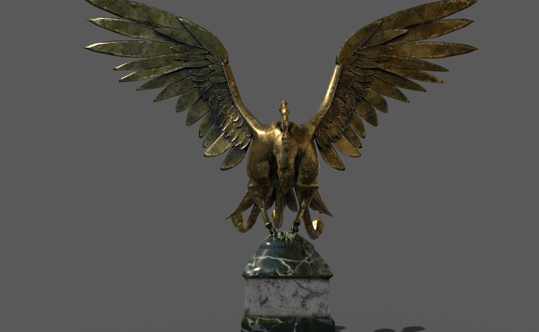 Phoenix Statue 3D Model - TurboSquid 1374372