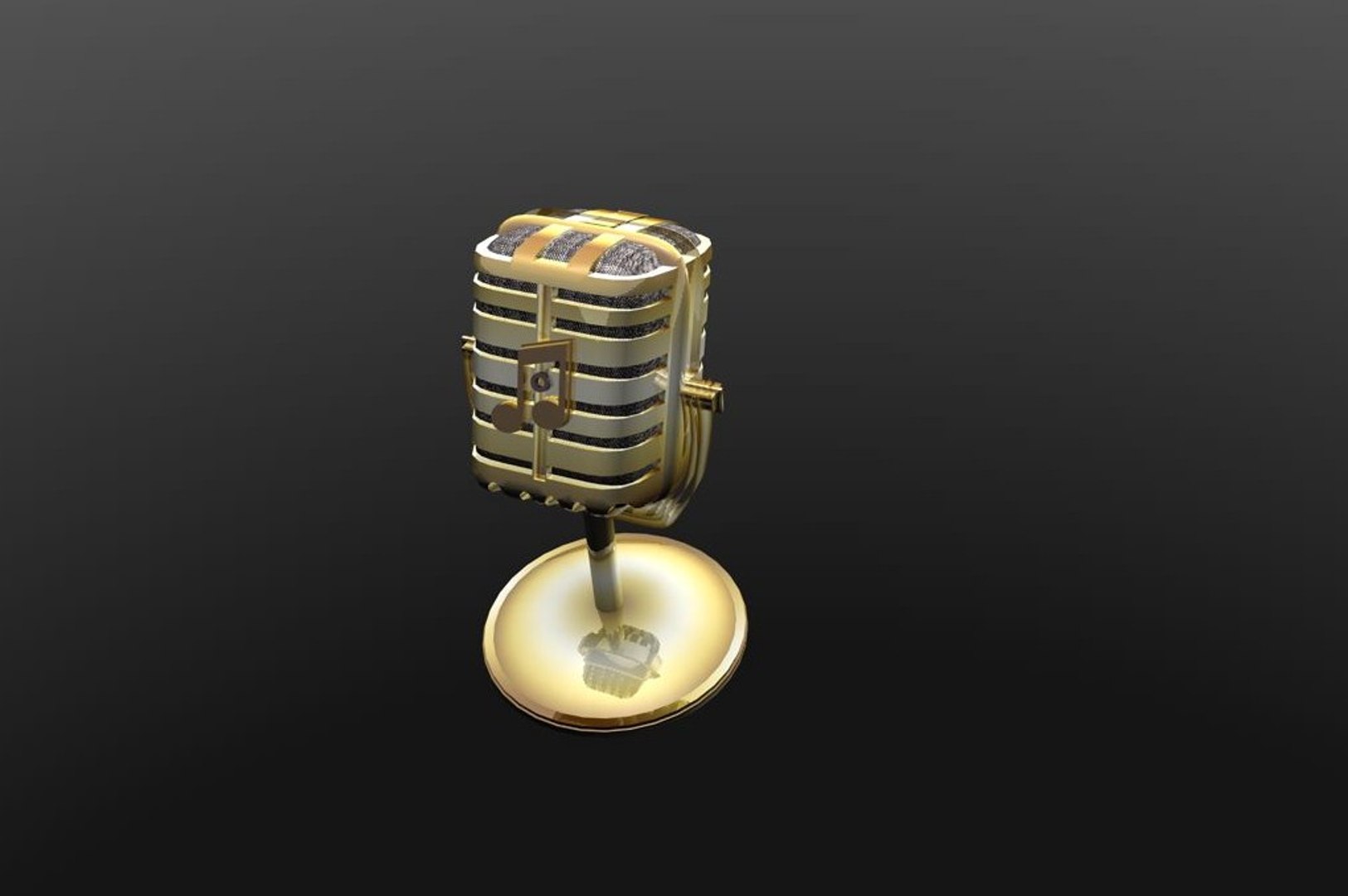 3d Mic Golden Model