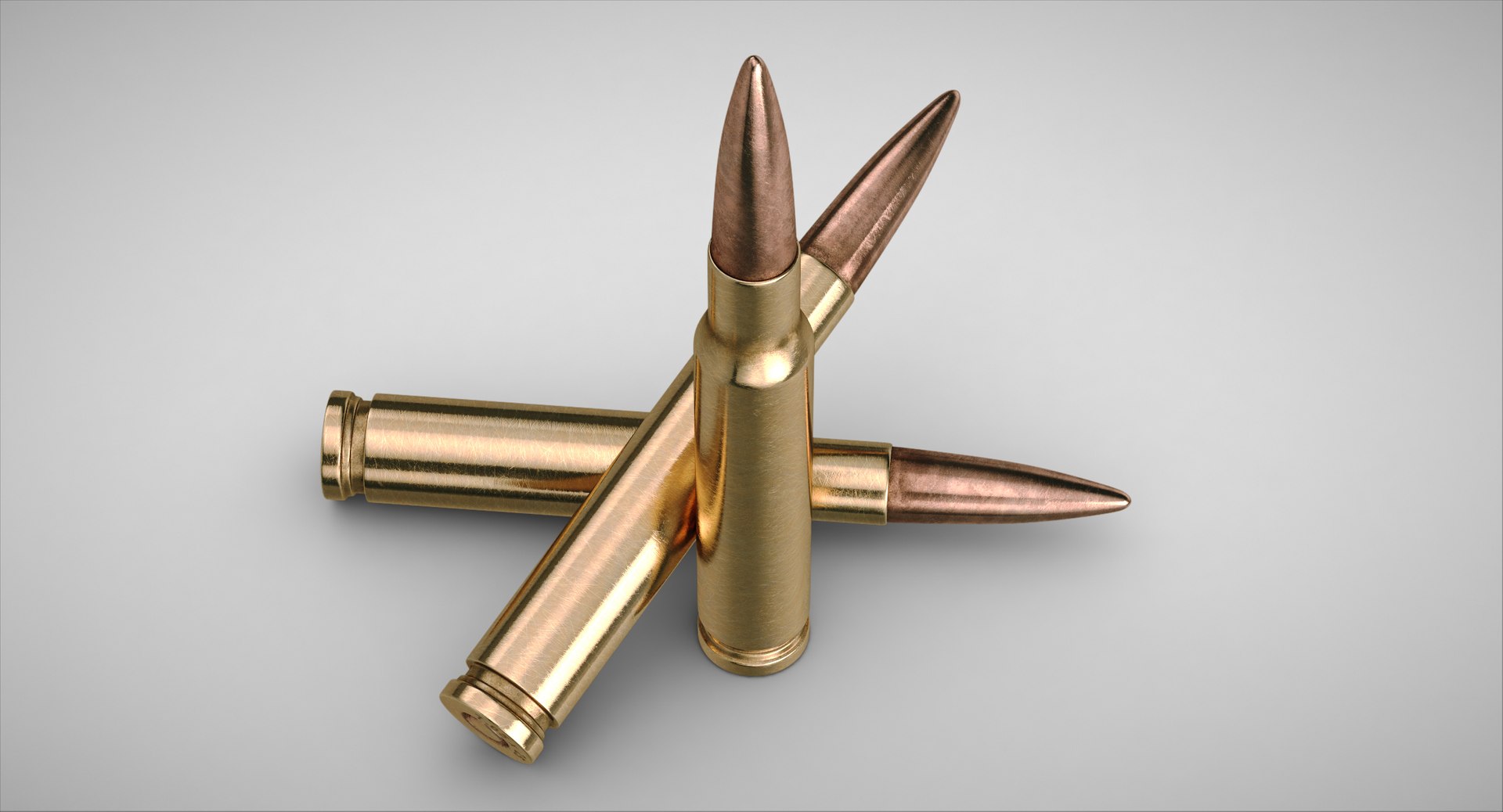 3d Bullet Rifle Model