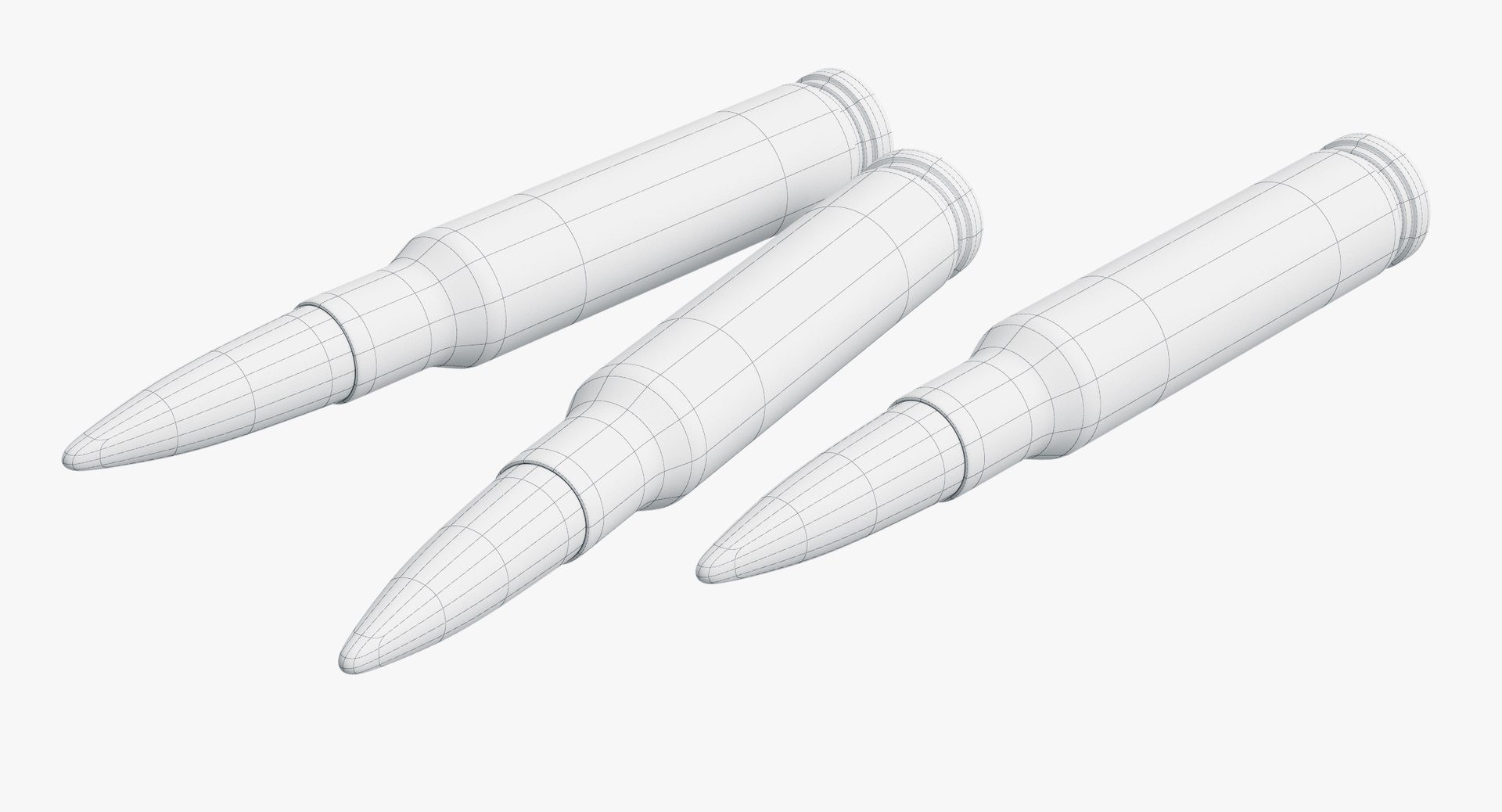 3d bullet rifle model