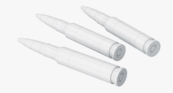 3d bullet rifle model