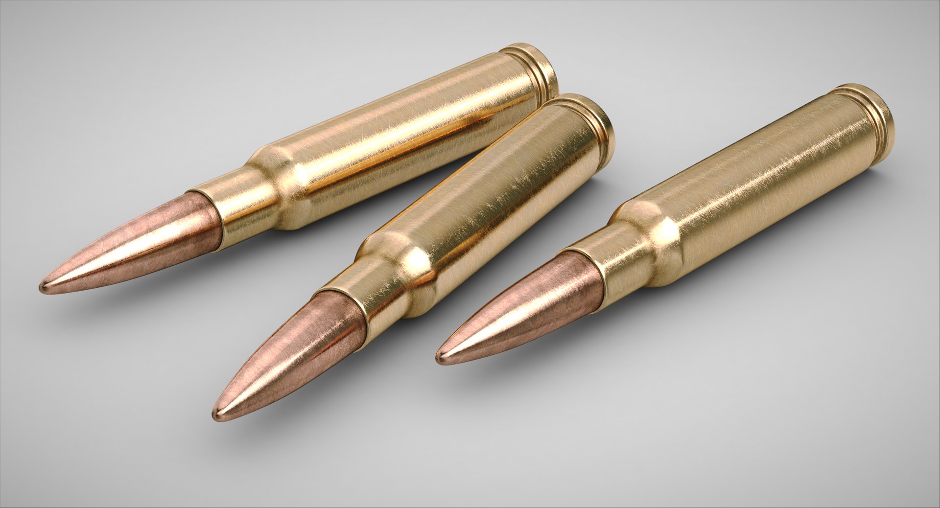 3d Bullet Rifle Model