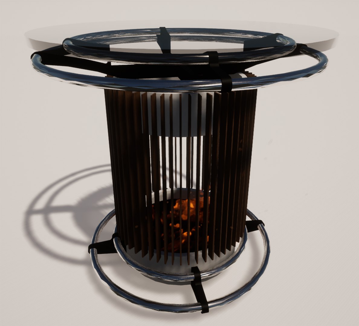 MJB DESIGN GAS FIRE HEATER TABLE 3D Model - TurboSquid 1893802