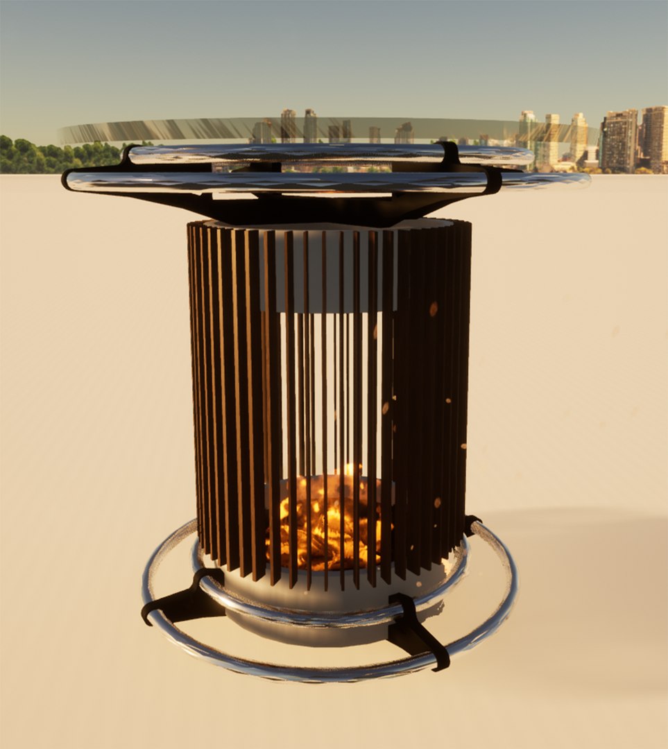MJB DESIGN GAS FIRE HEATER TABLE 3D Model - TurboSquid 1893802