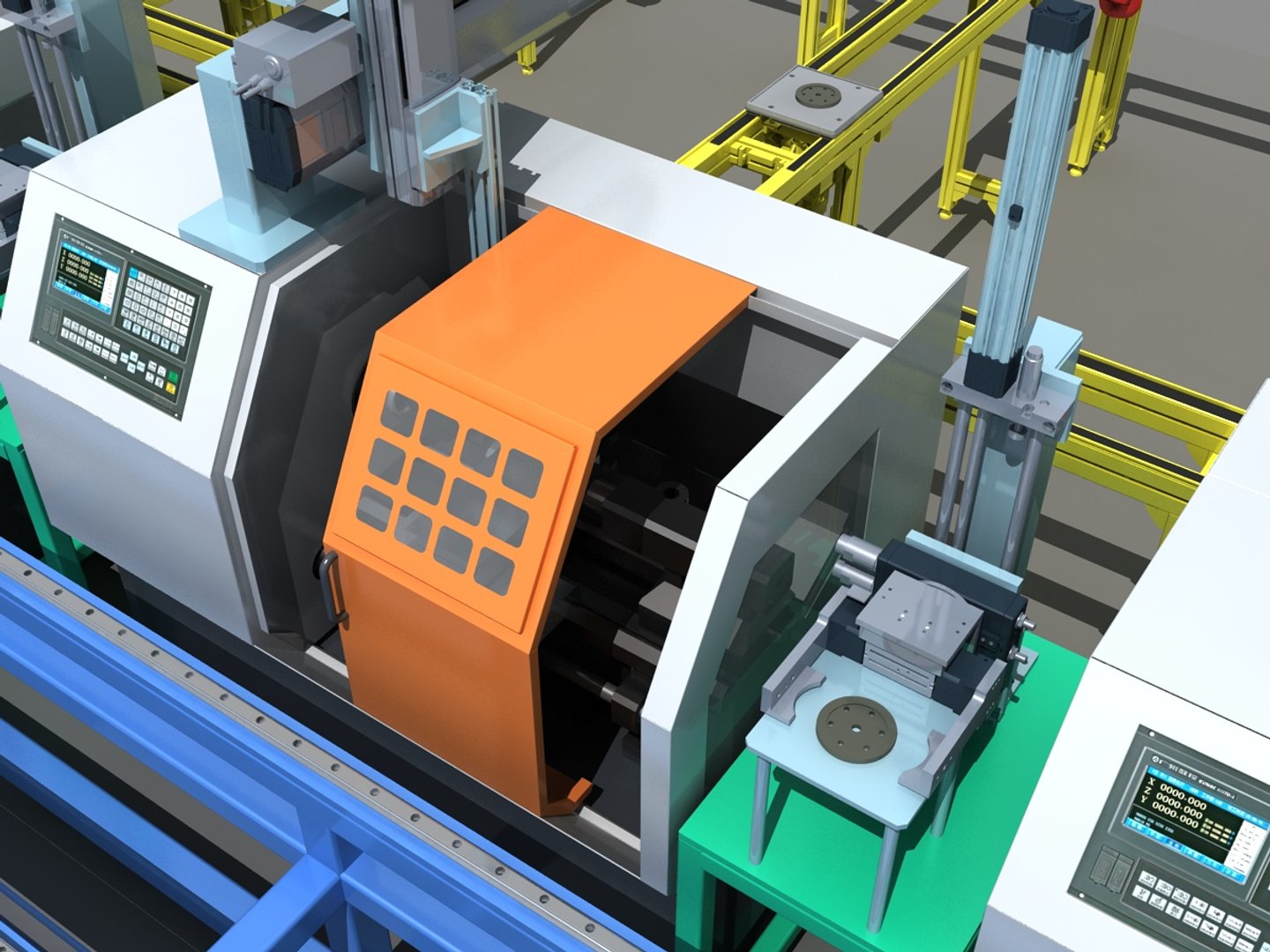 3D Machine Automation Production Line - TurboSquid 1193895