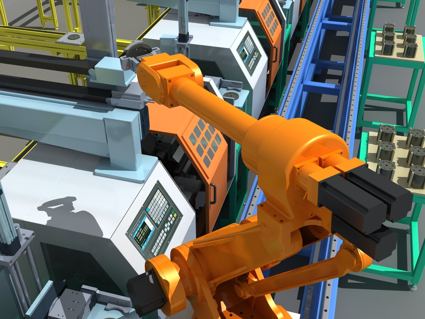 3D Machine Automation Production Line - TurboSquid 1193895