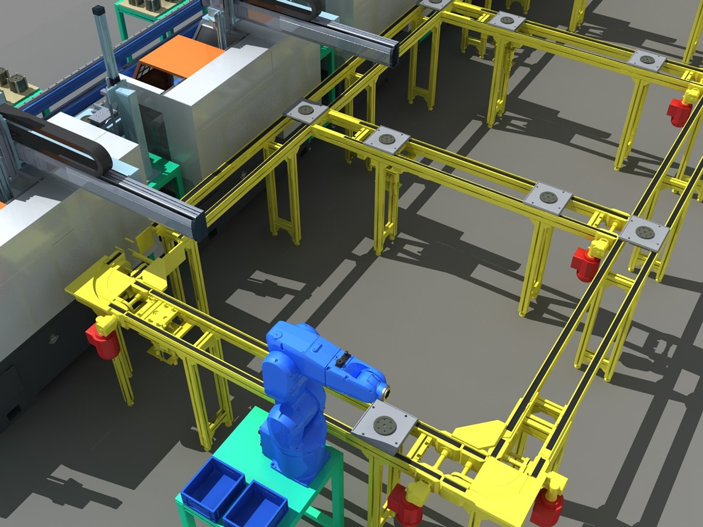 3D Machine Automation Production Line - TurboSquid 1193895