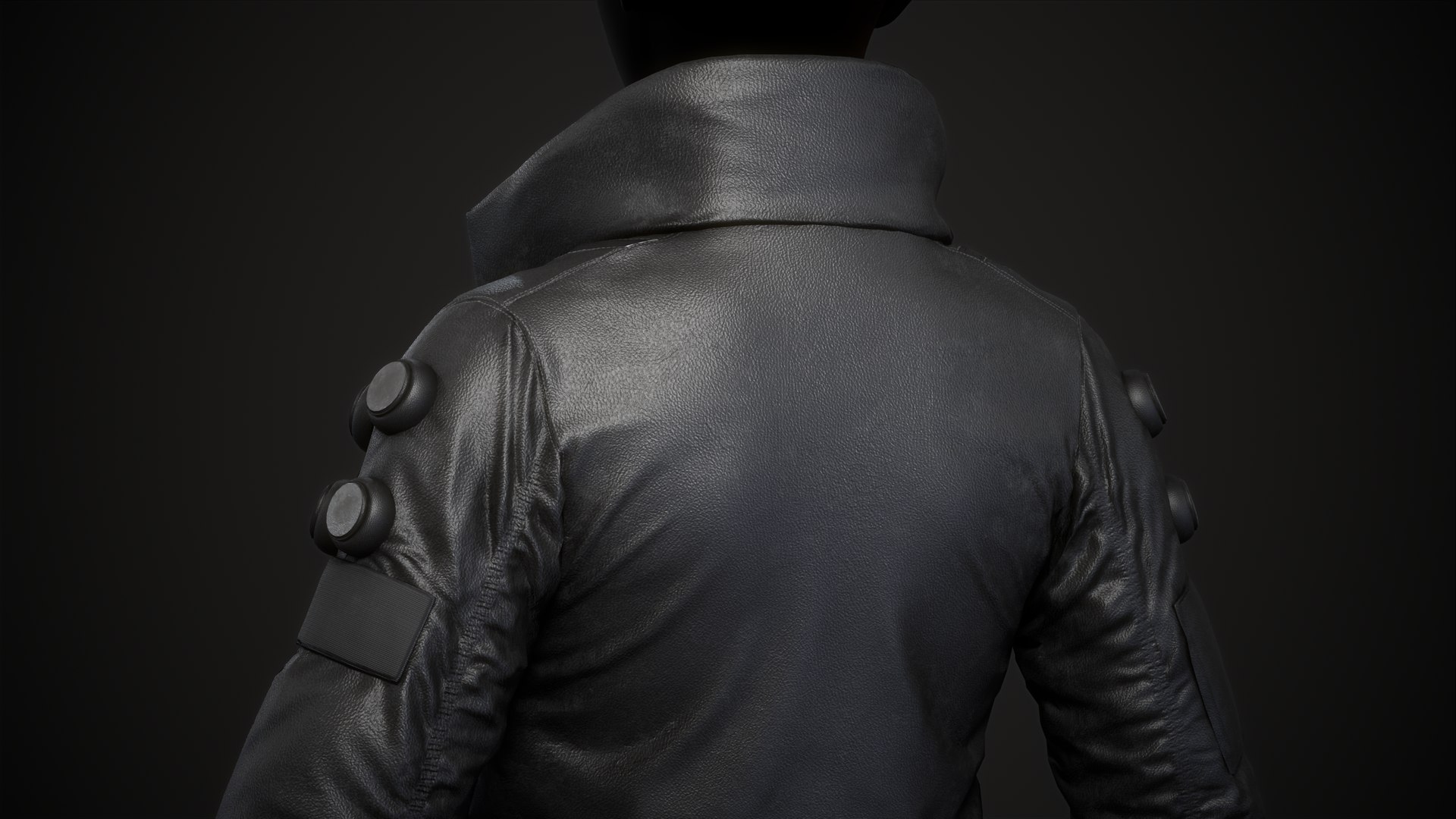 Cyberpunk Black Jacket 3D Model - TurboSquid 1890907
