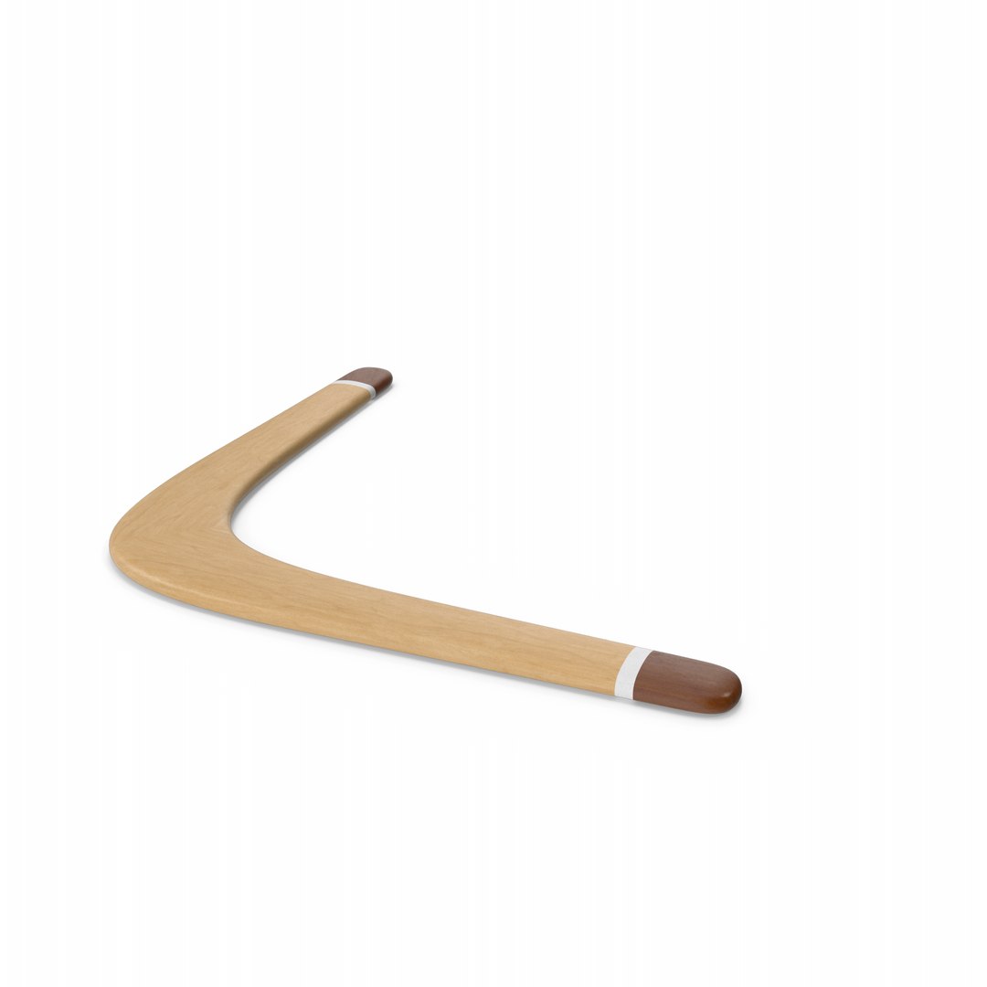 Wooden Boomerang 3D Model - TurboSquid 2224583