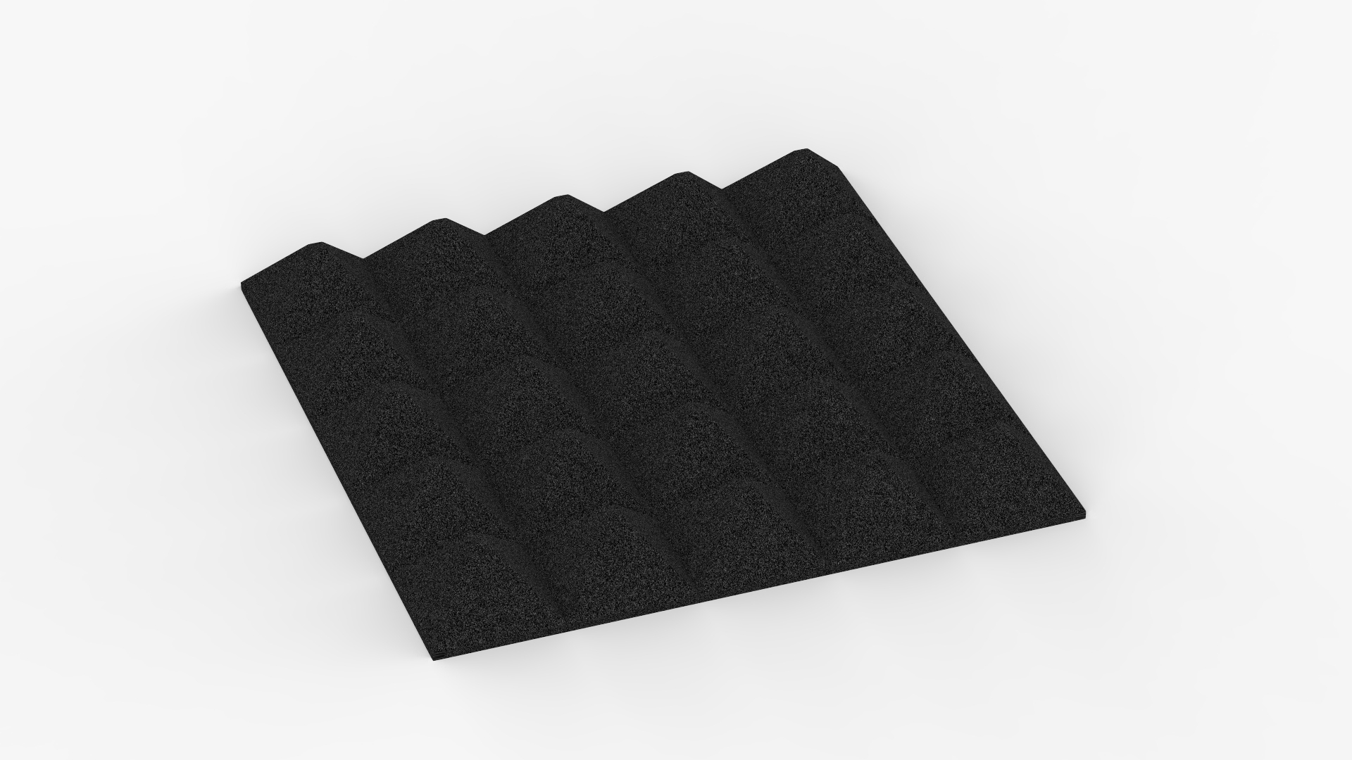 Acoustic Foam Section Micropor Triangle 3D Model - TurboSquid 1729274