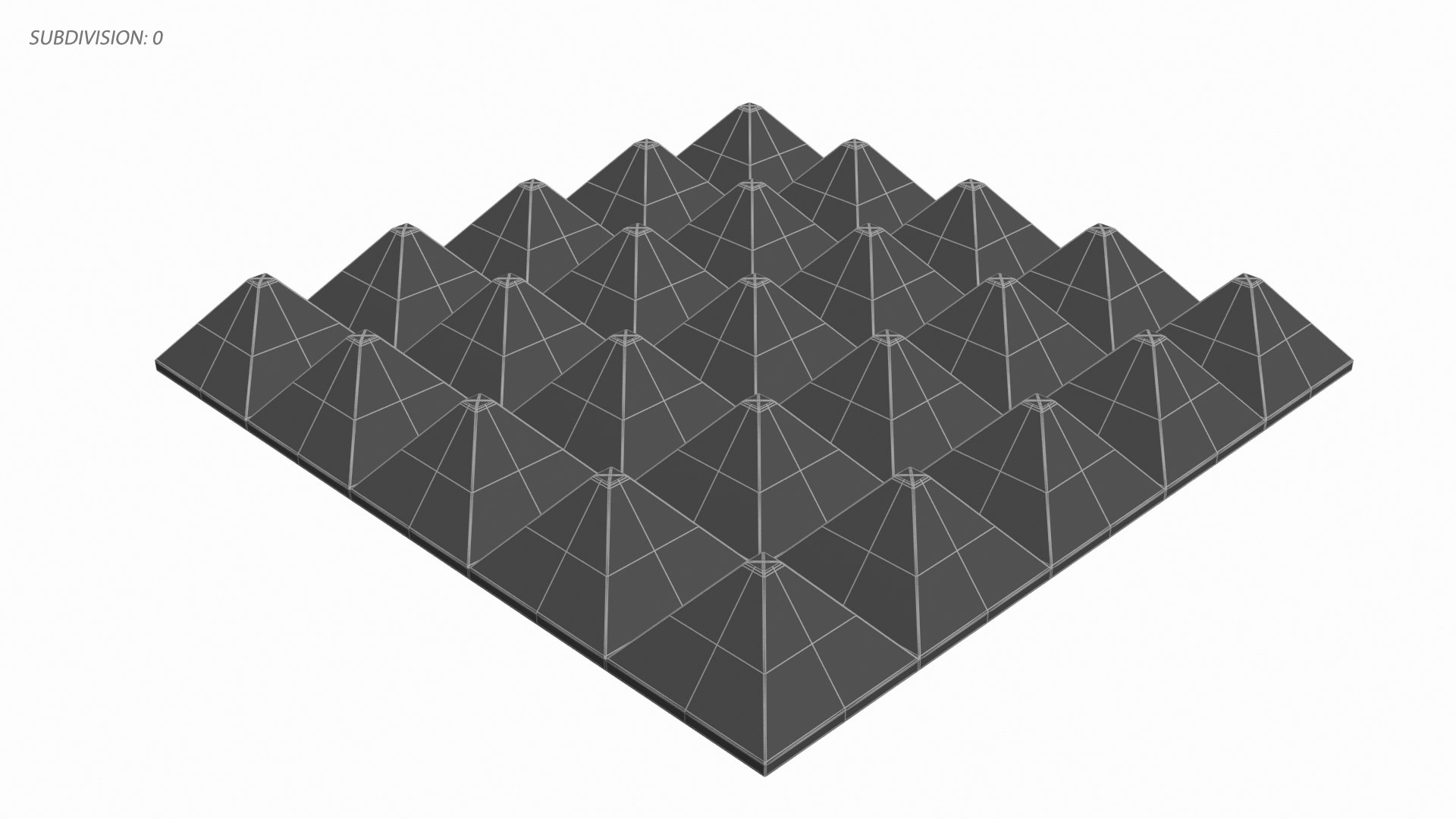 Acoustic Foam Section Micropor Triangle 3D Model - TurboSquid 1729274