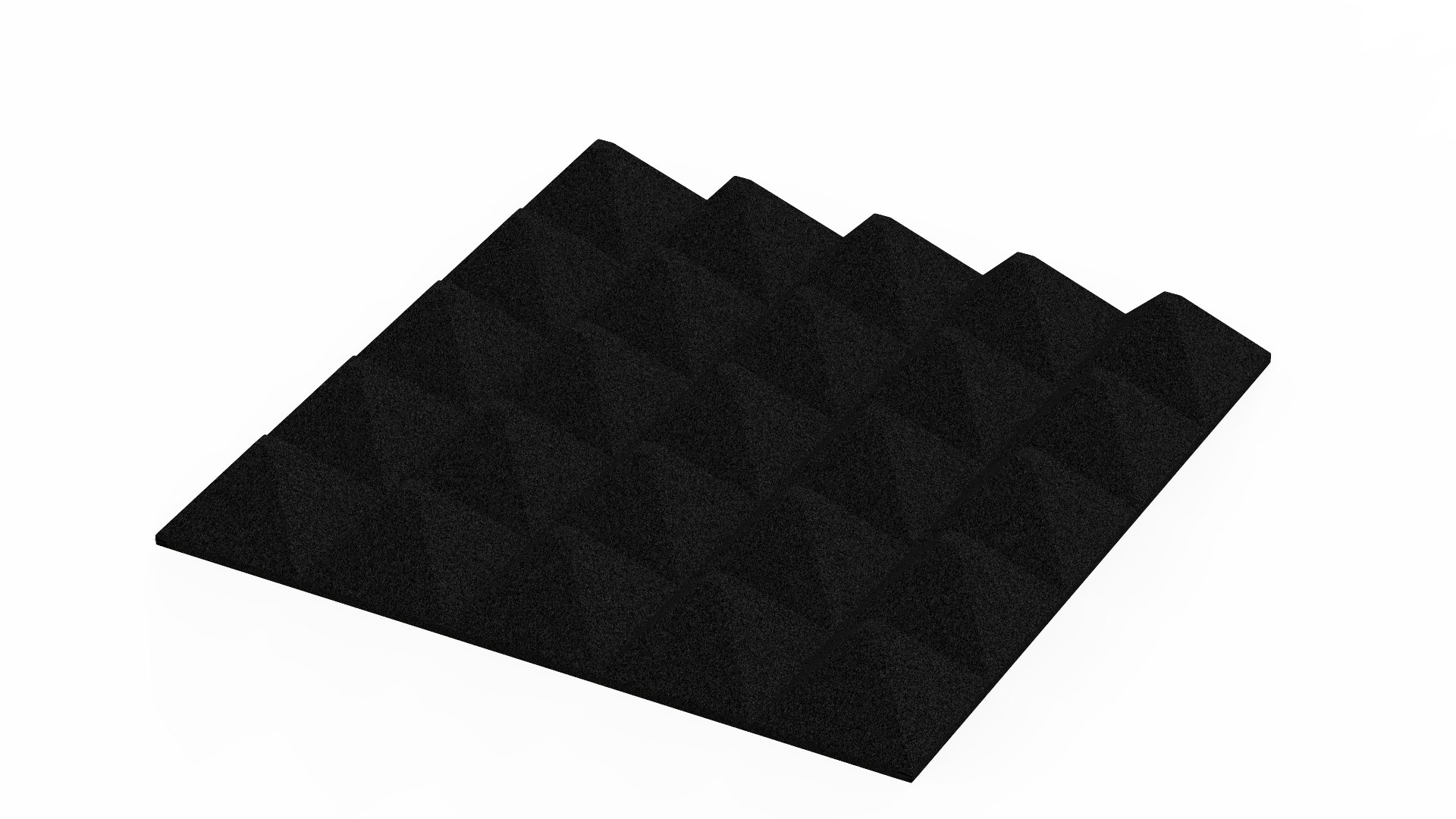 Acoustic Foam Section Micropor Triangle 3D Model - TurboSquid 1729274
